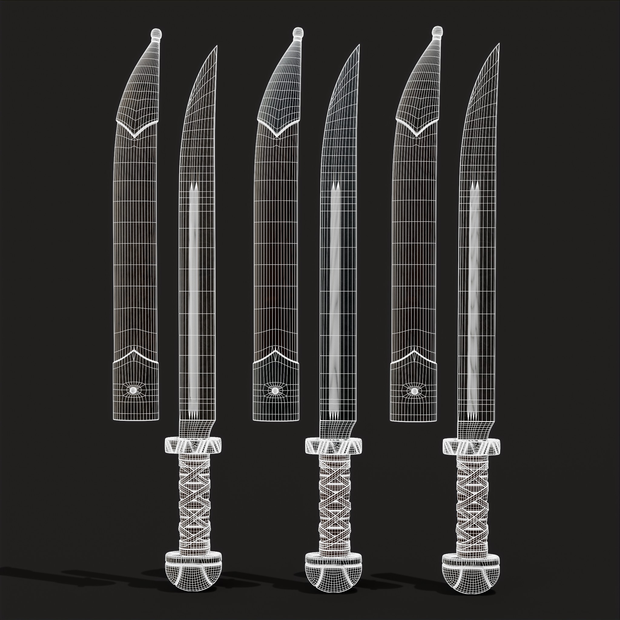 Medieval Germanic Seax Short Sword - 3D Model by Get Dead Entertainment