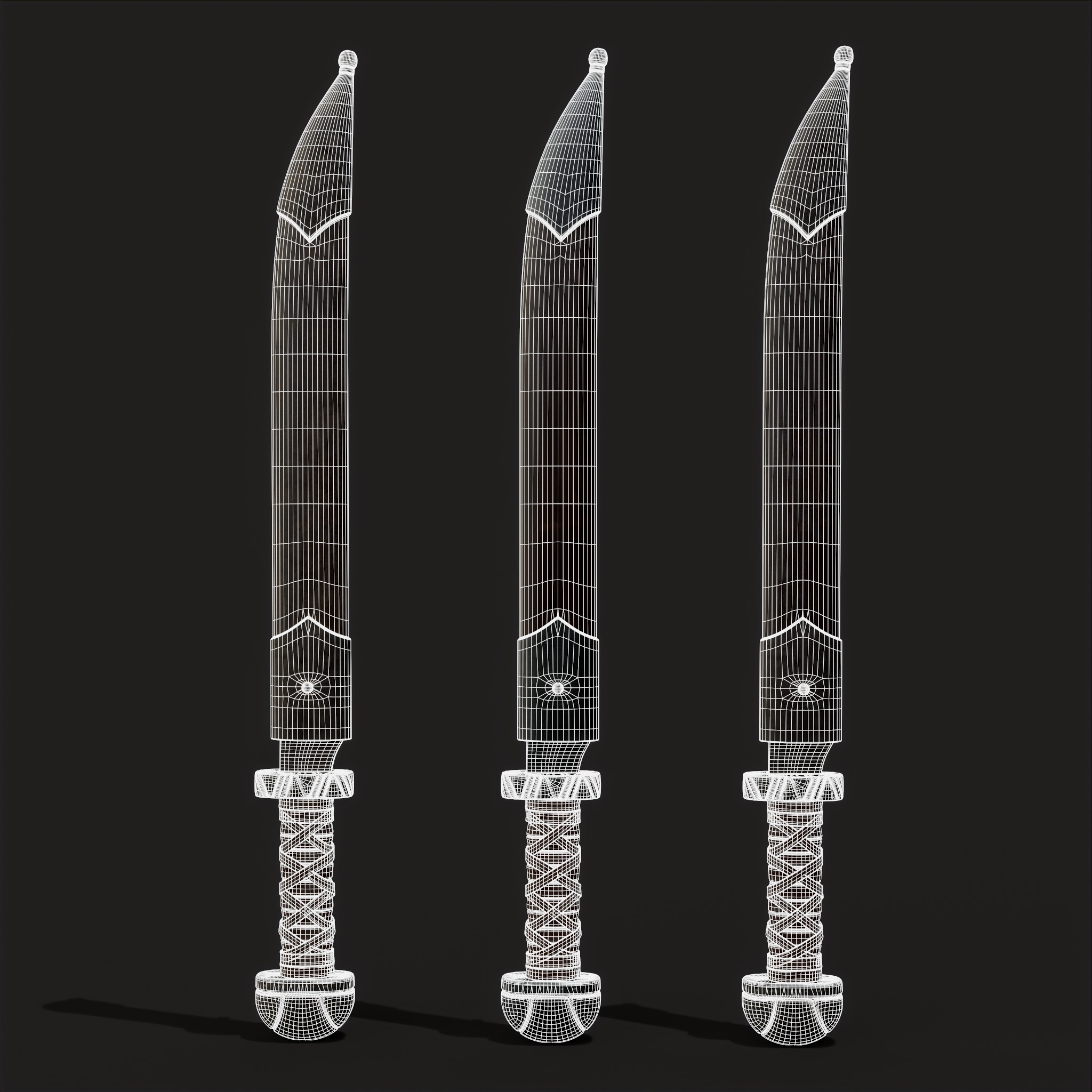 Medieval Germanic Seax Short Sword - 3D Model by Get Dead Entertainment