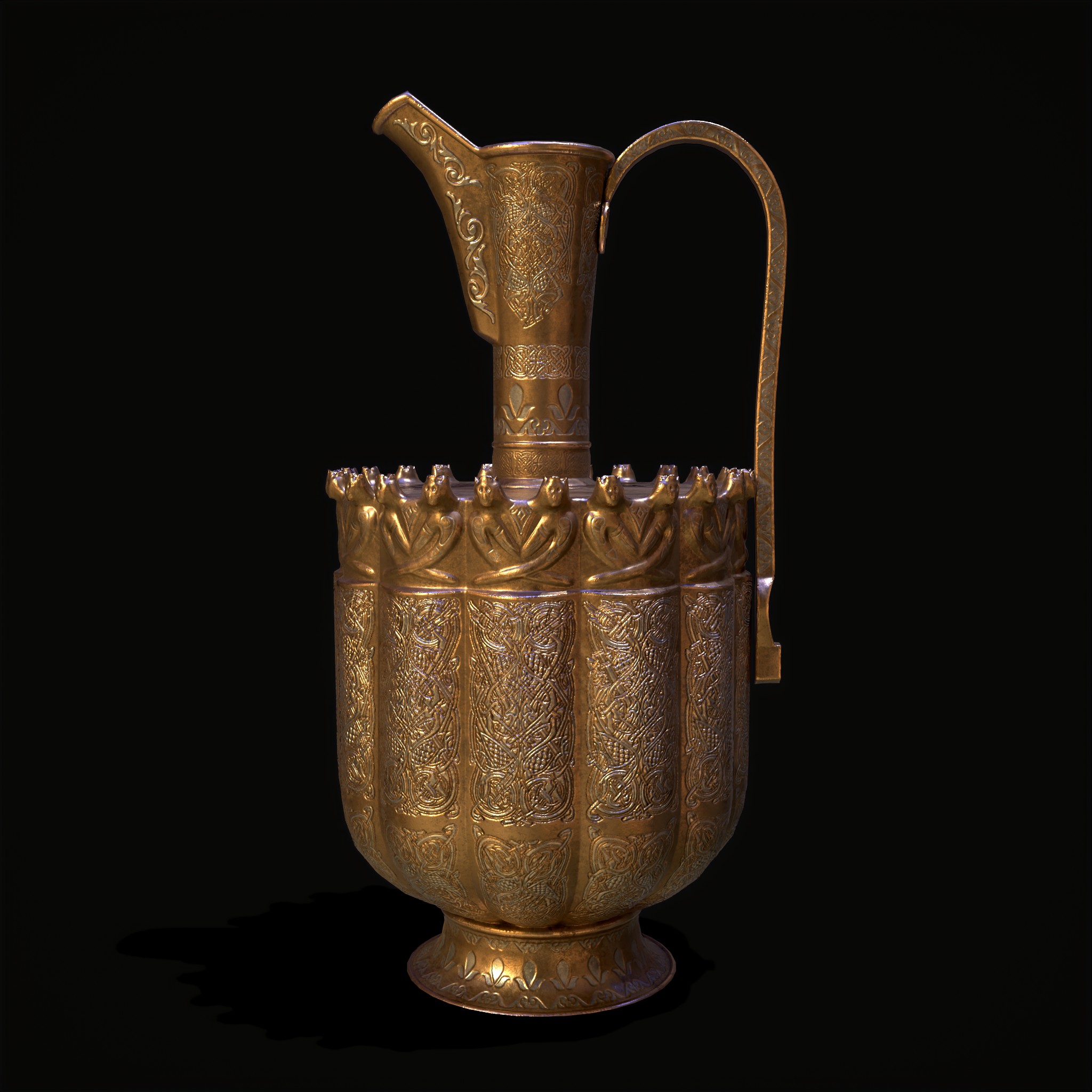 Medieval Gold and Silver Wine Decanter - 3D Model by Get Dead Entertainment