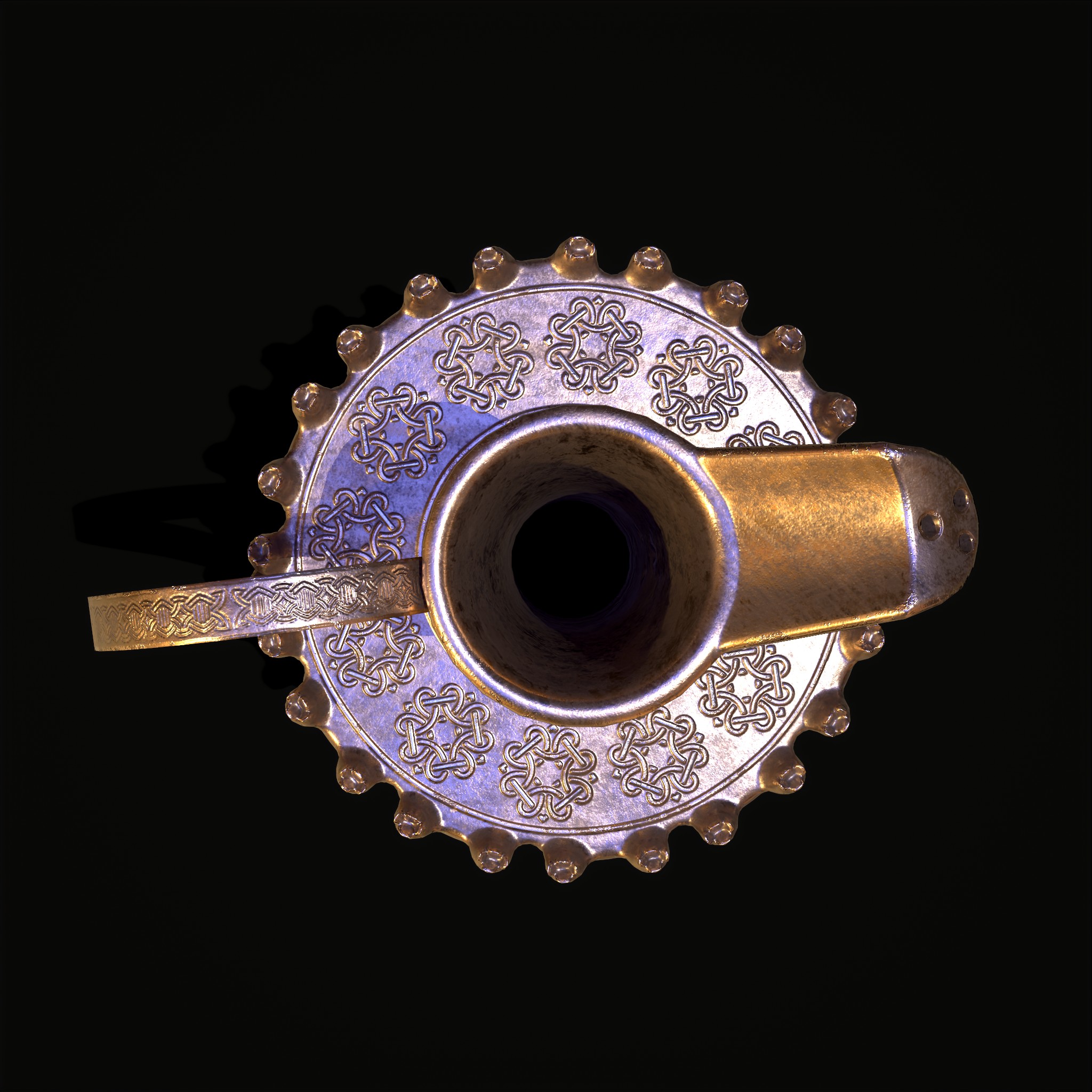 Medieval Gold and Silver Wine Decanter - 3D Model by Get Dead Entertainment