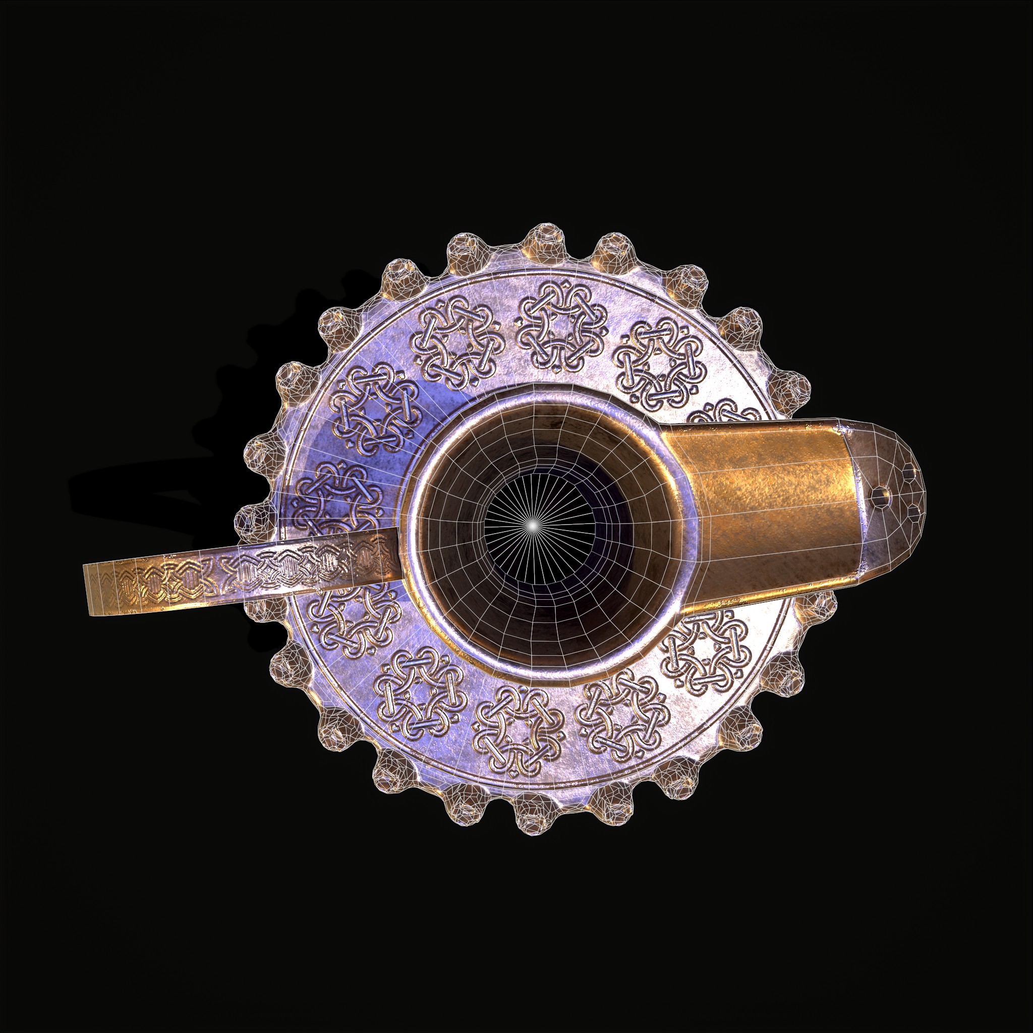 Medieval Gold and Silver Wine Decanter - 3D Model by Get Dead Entertainment