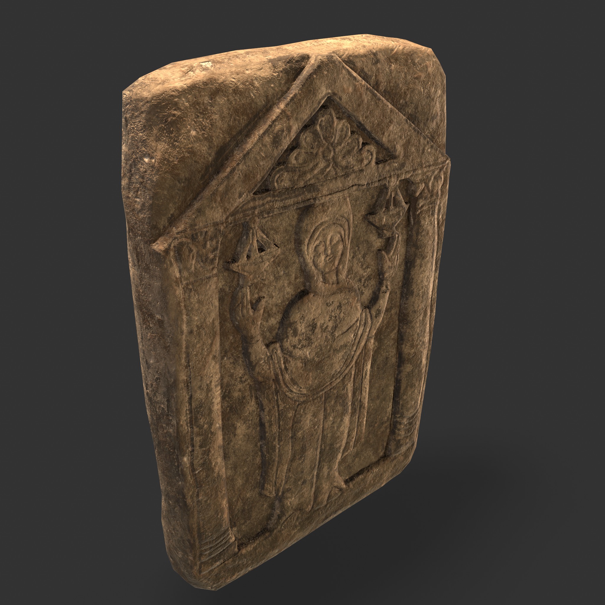Medieval Gravestone - 3D Model by Get Dead Entertainment
