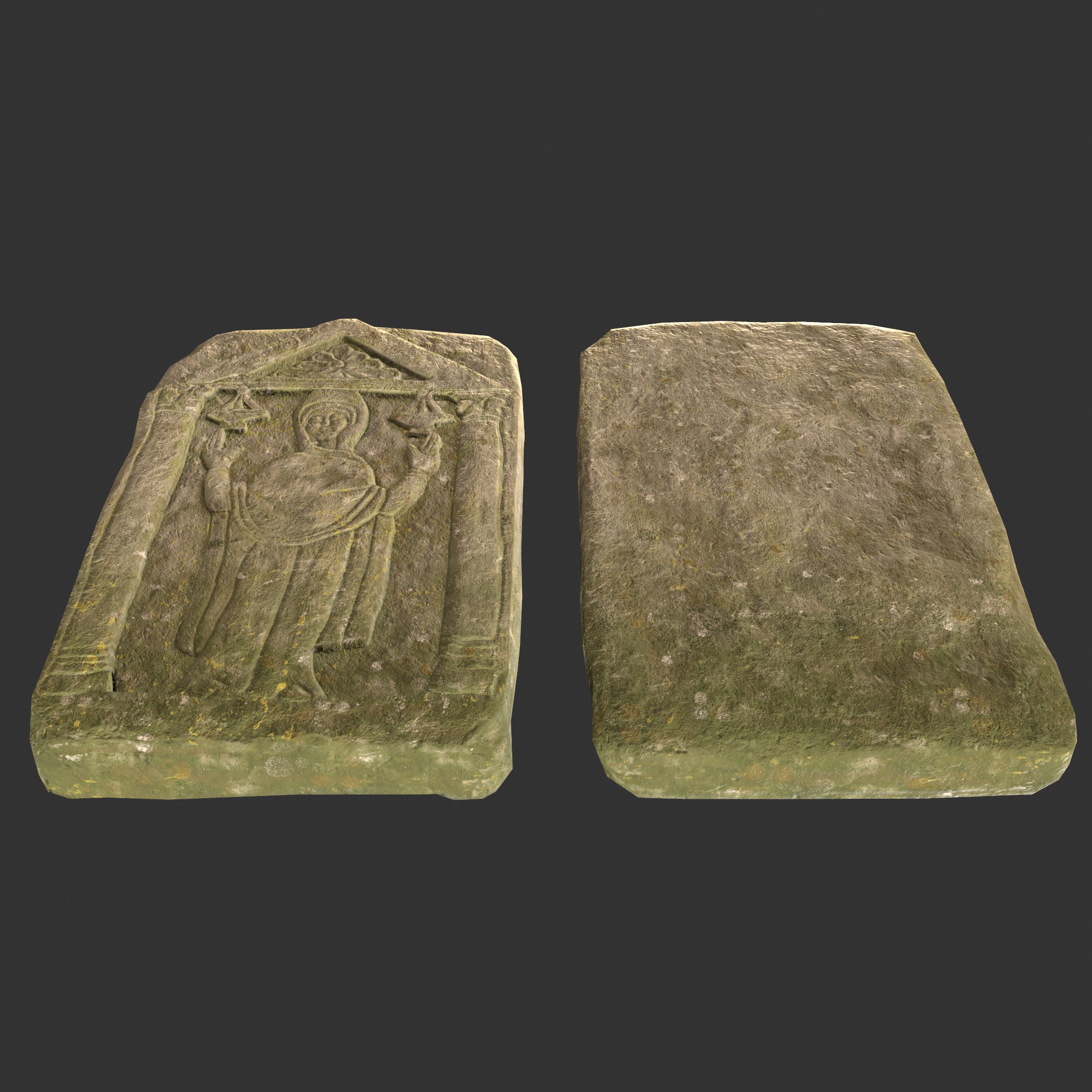 Medieval Gravestone - 3D Model by Get Dead Entertainment