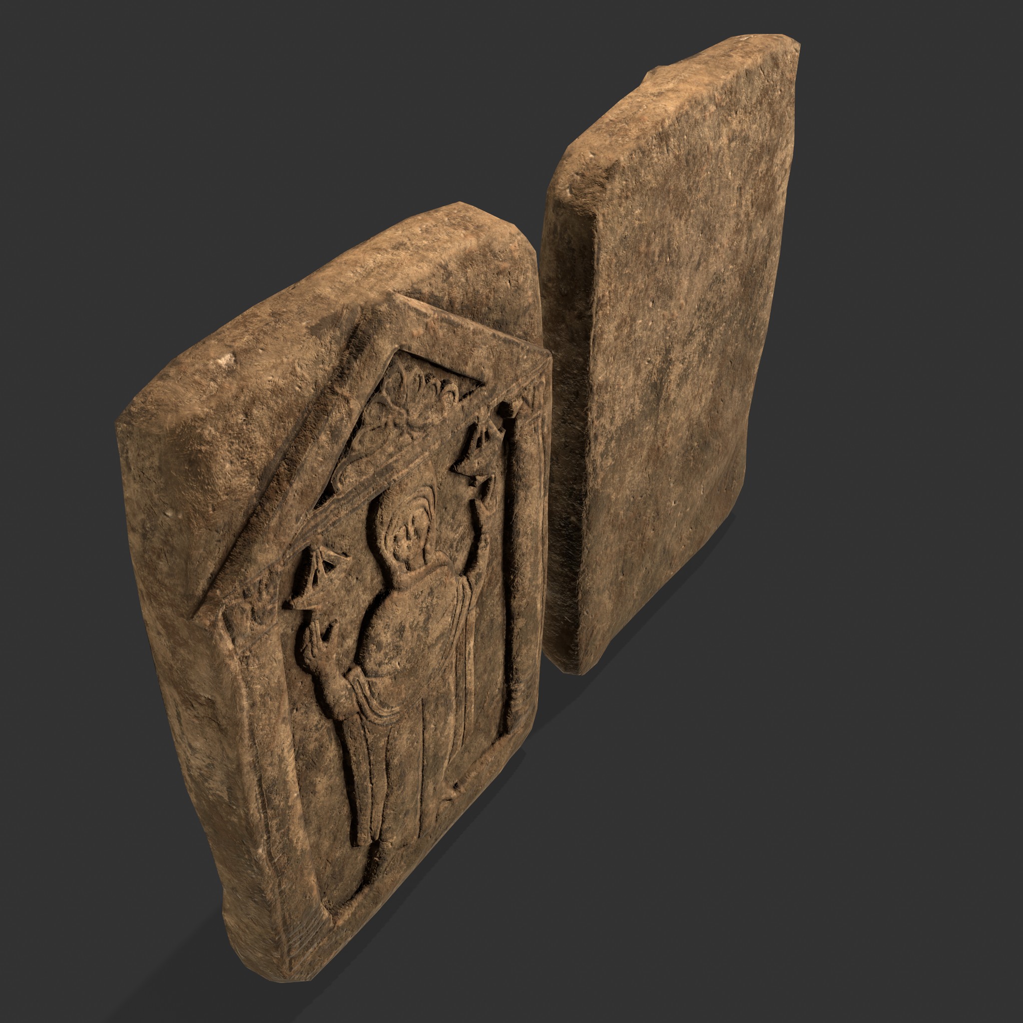Medieval Gravestone - 3D Model by Get Dead Entertainment