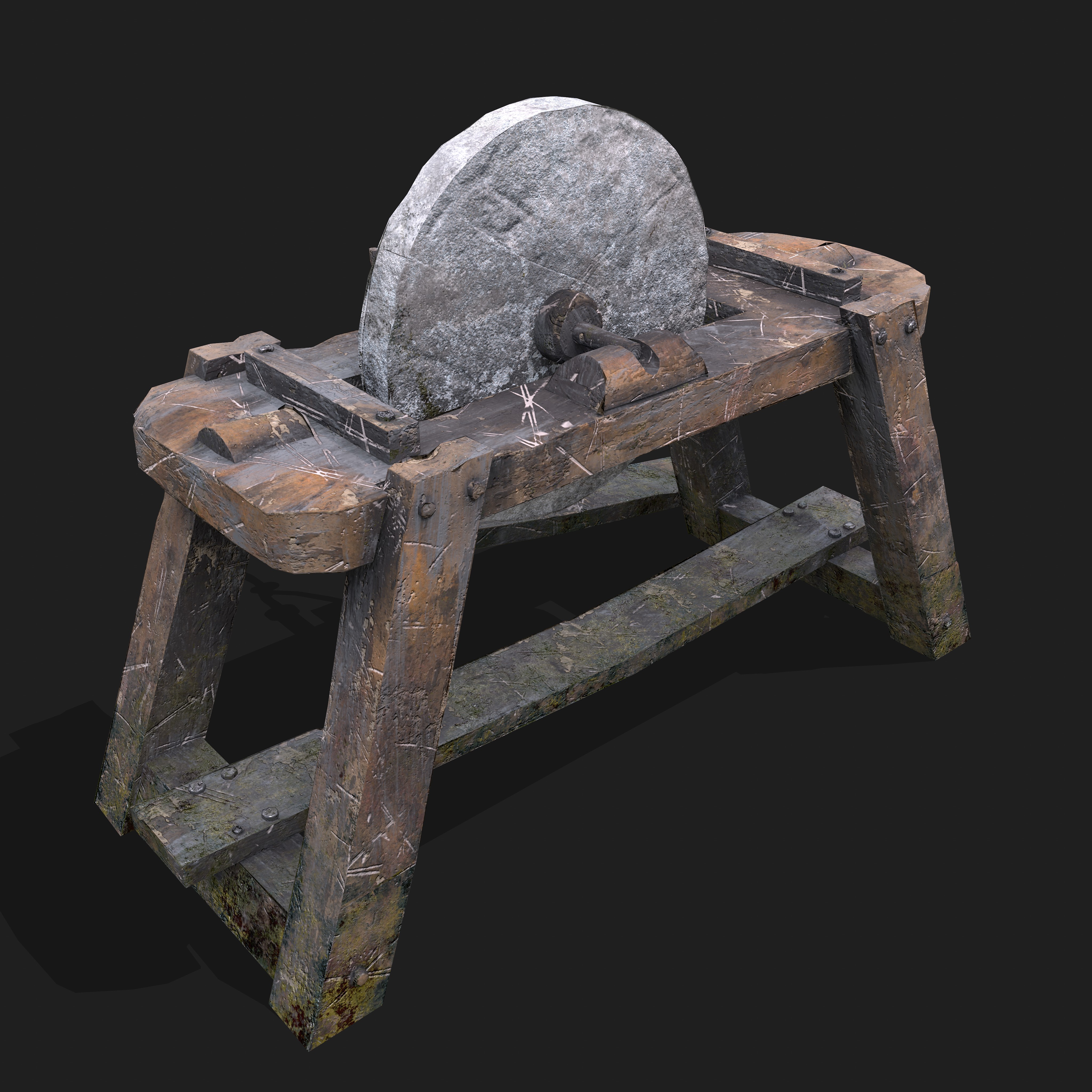 Medieval Grindstone - 3D Model by Get Dead Entertainment
