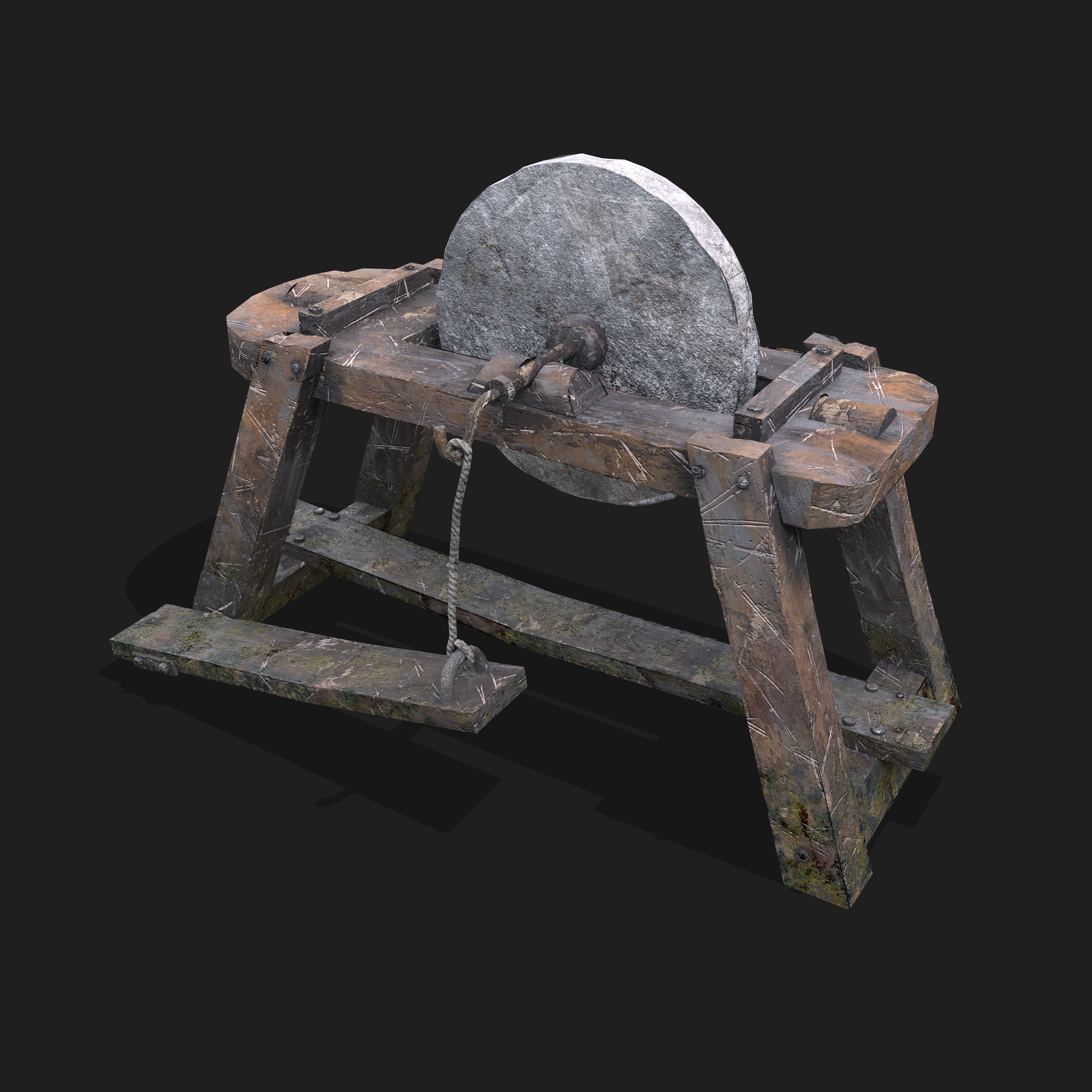 Medieval Grindstone - 3D Model by Get Dead Entertainment