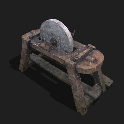Medieval Grindstone - 3D Model by Get Dead Entertainment