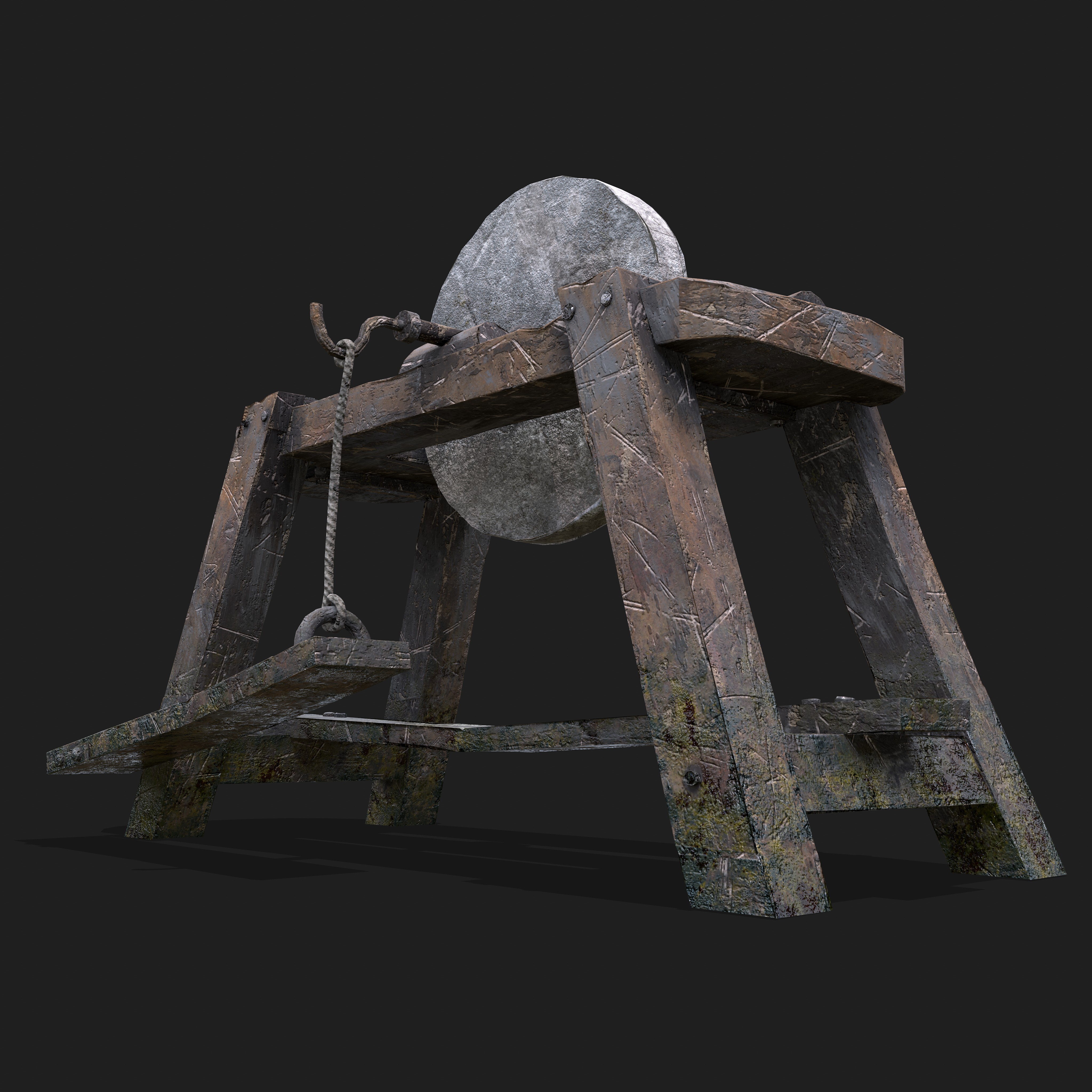 Medieval Grindstone - 3D Model by Get Dead Entertainment