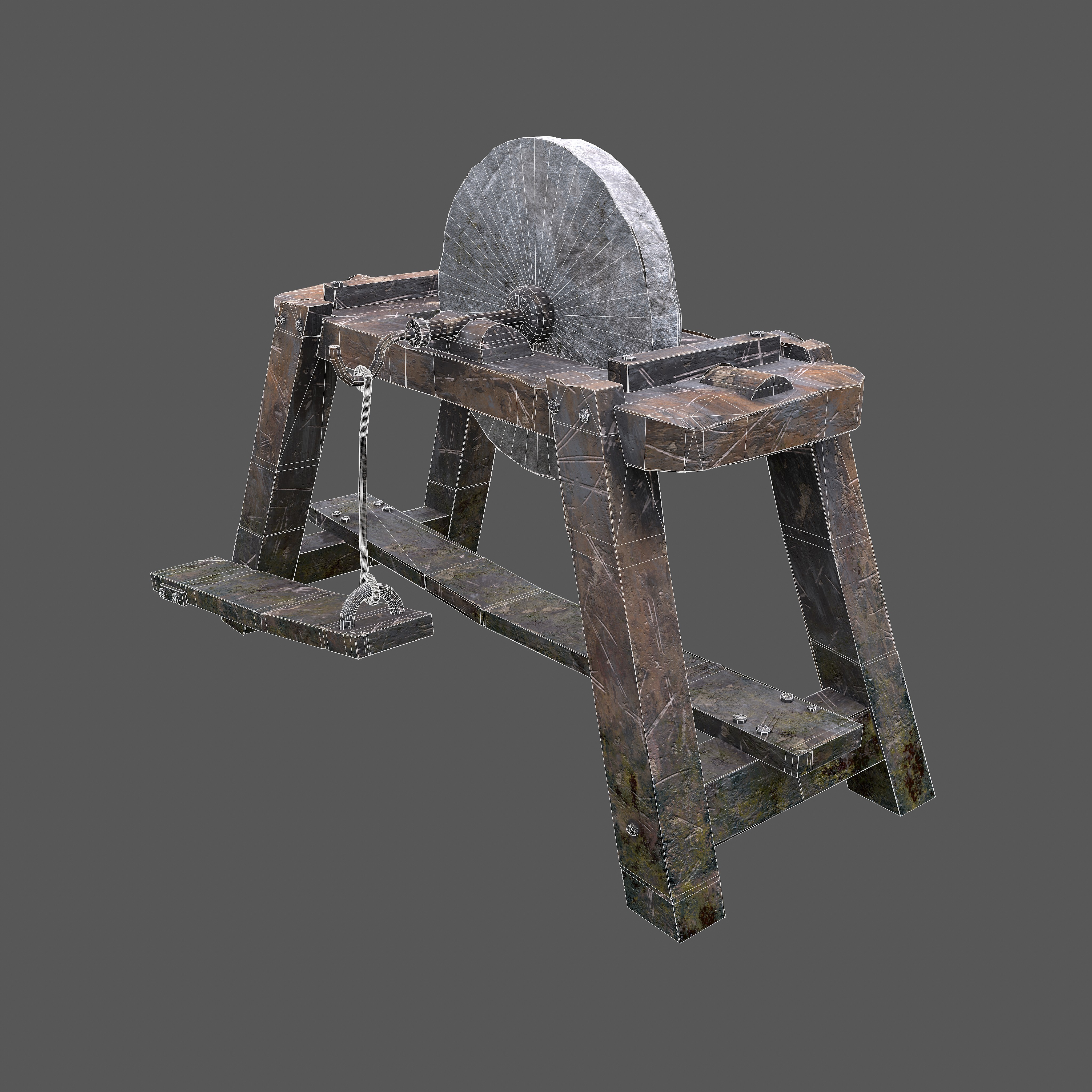 Medieval Grindstone - 3D Model by Get Dead Entertainment