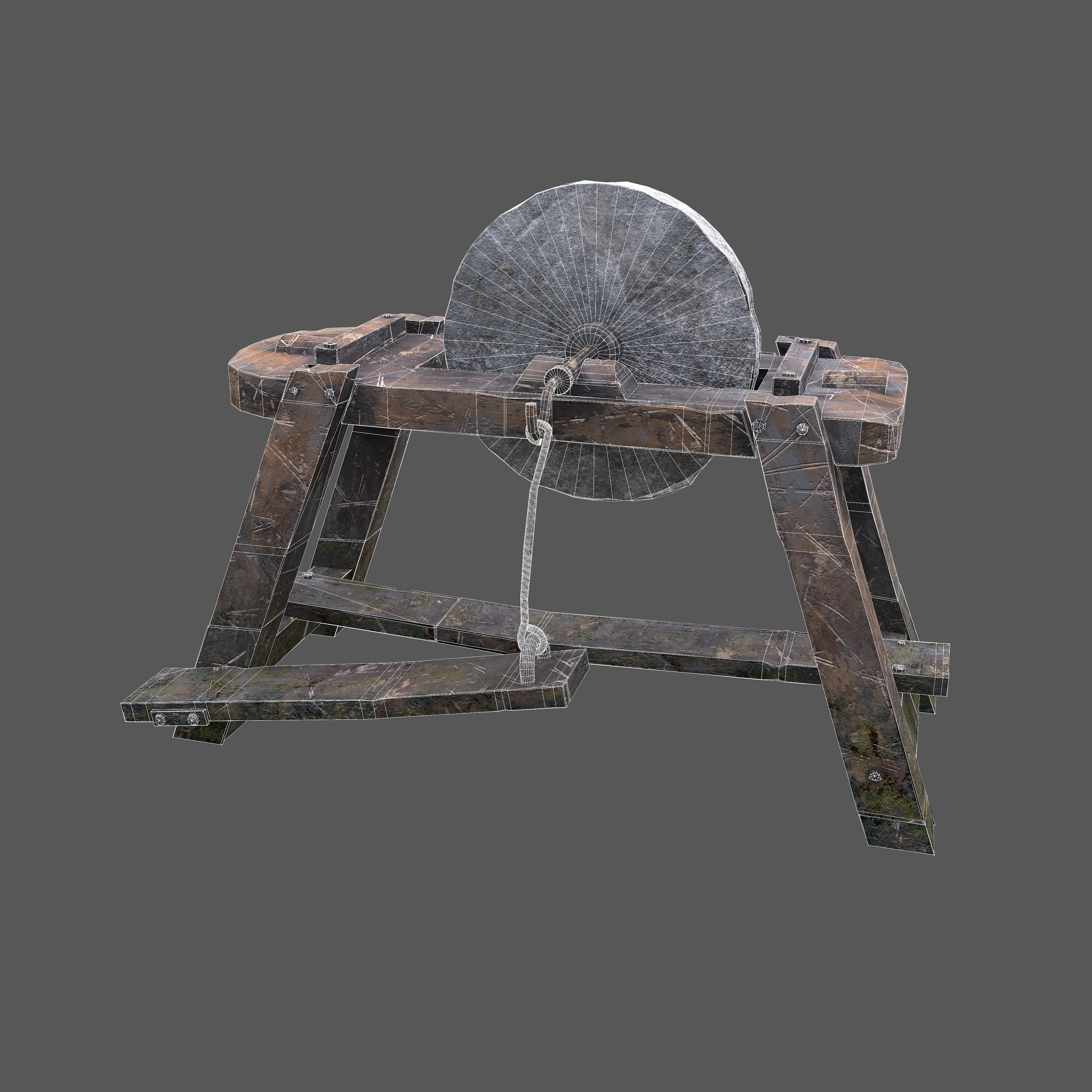 Medieval Grindstone - 3D Model by Get Dead Entertainment
