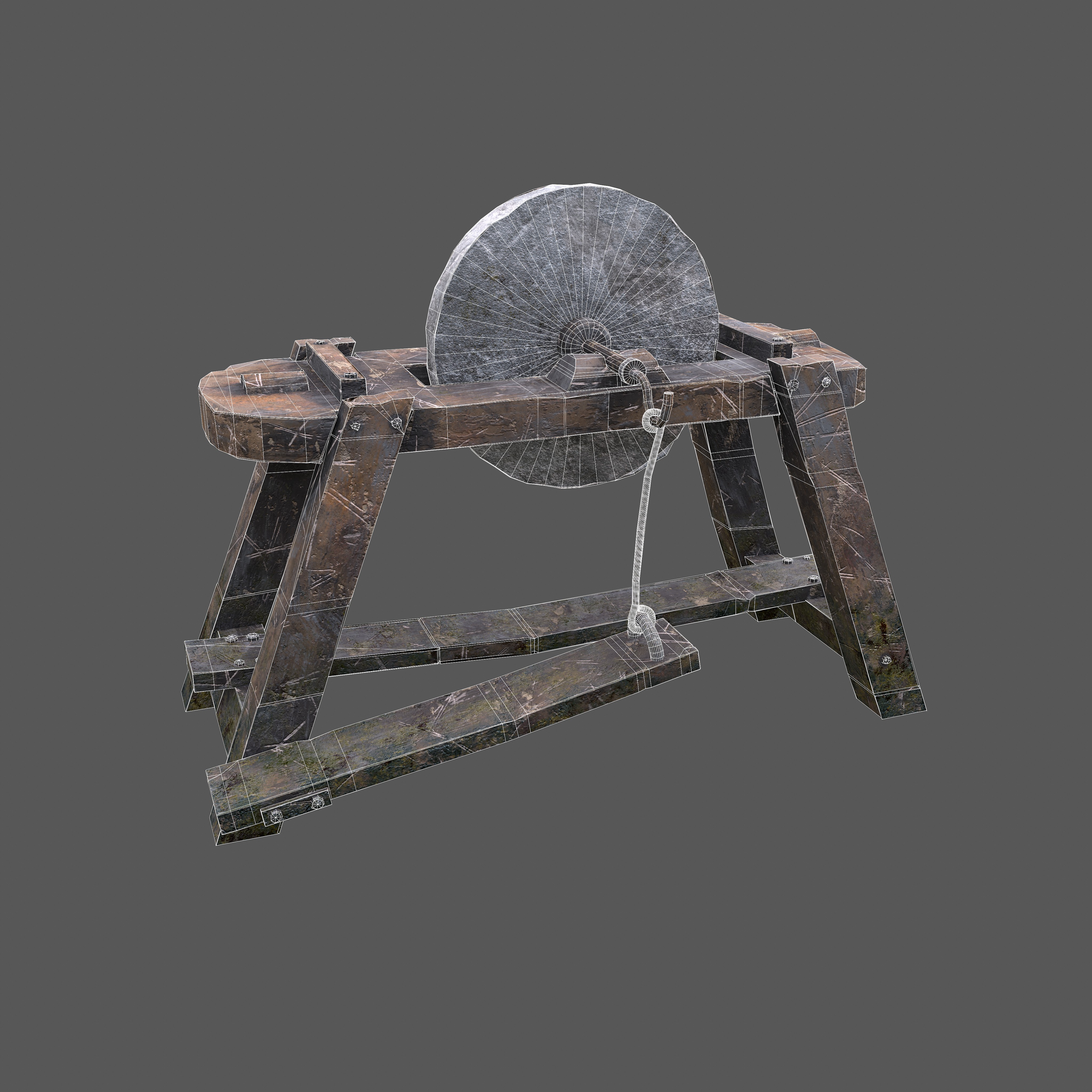 Medieval Grindstone - 3D Model by Get Dead Entertainment