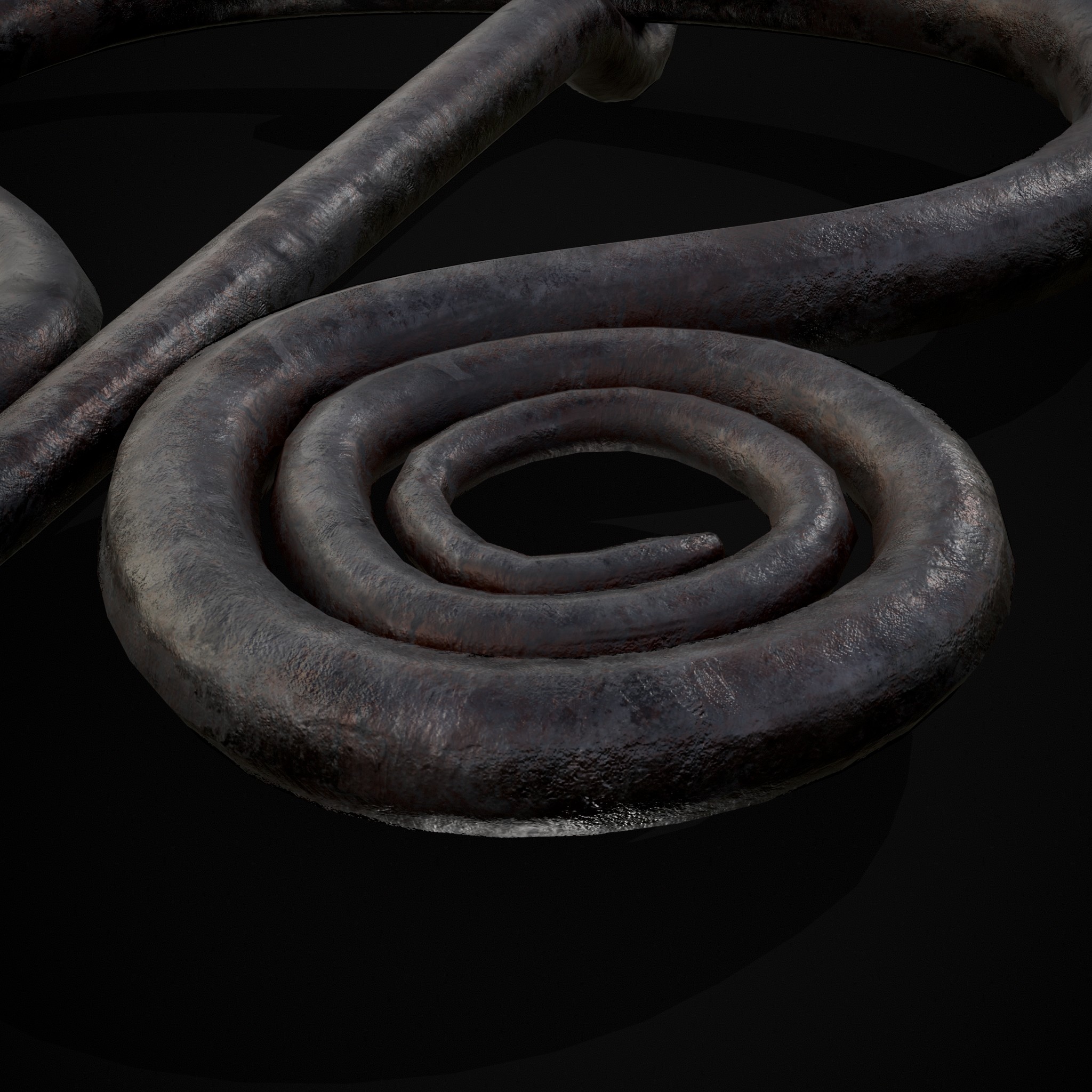 Medieval Hand Forged Iron Brooch - 3D Model by Get Dead Entertainment