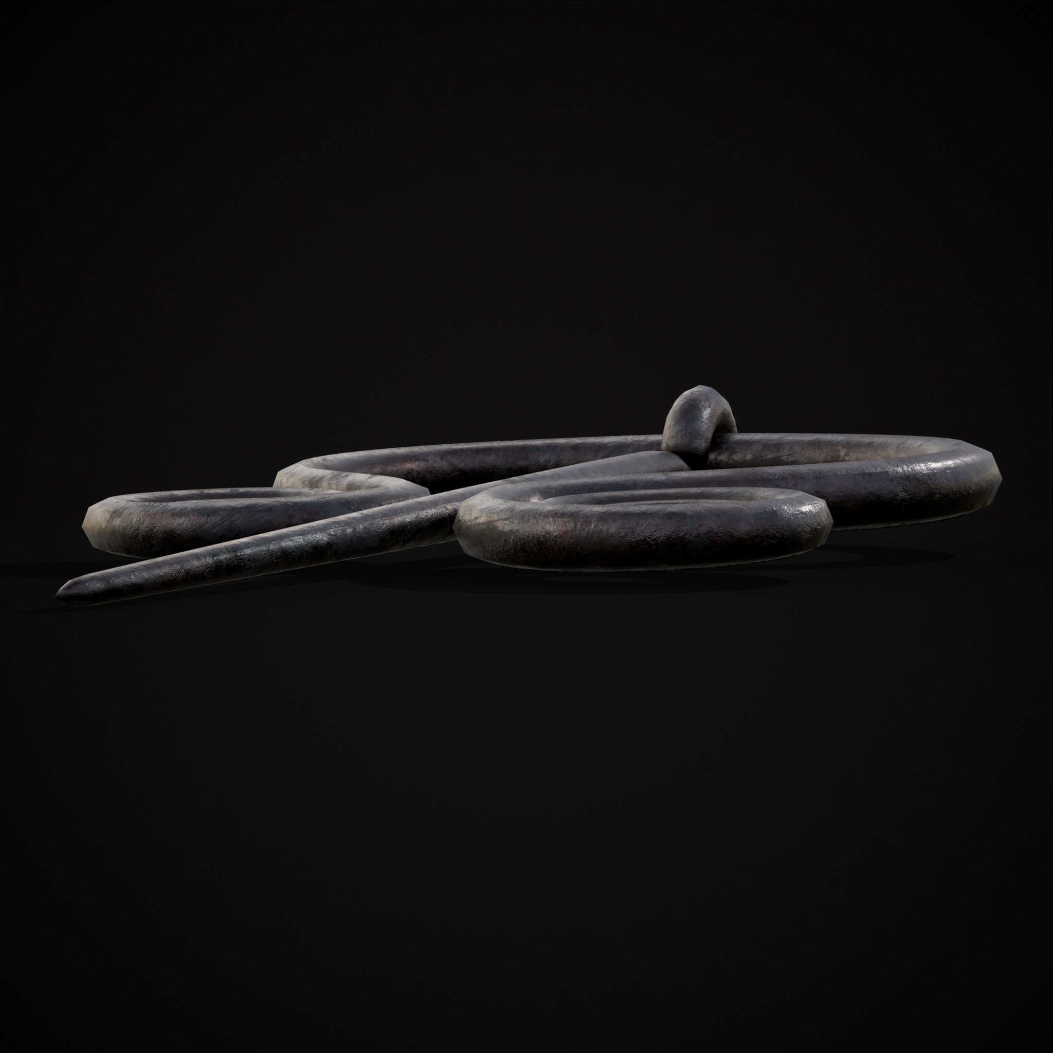Medieval Hand Forged Iron Brooch - 3D Model by Get Dead Entertainment