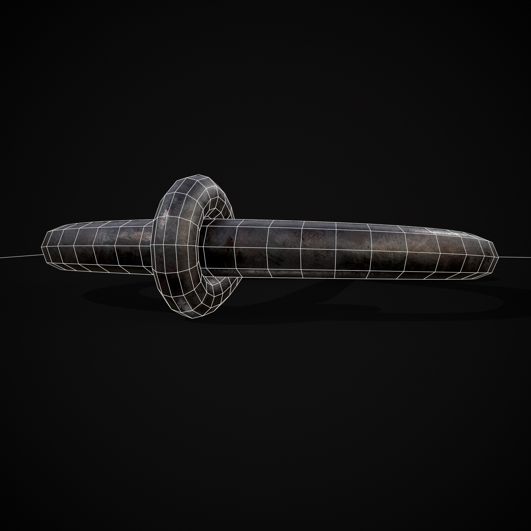 Medieval Hand Forged Iron Brooch - 3D Model by Get Dead Entertainment