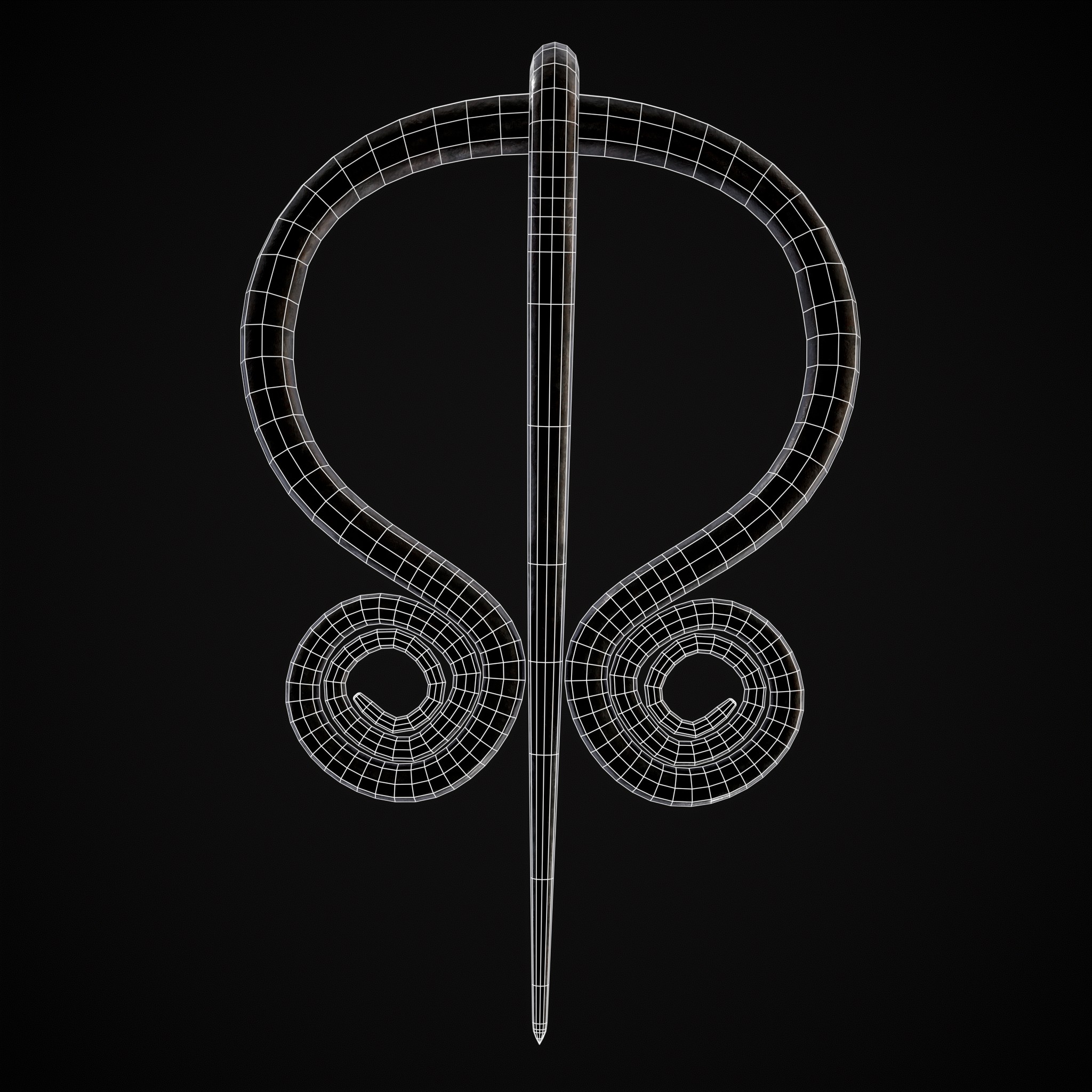 Medieval Hand Forged Iron Brooch - 3D Model by Get Dead Entertainment