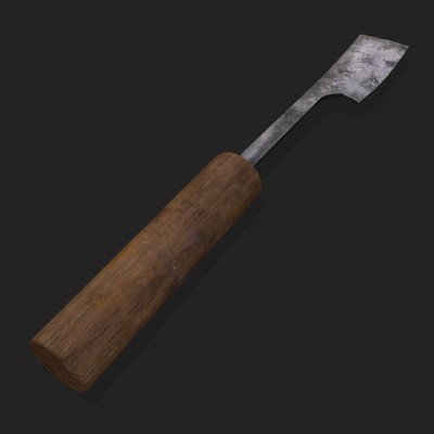 Medieval Hand Forged Wood Splitter - 3D Model by Get Dead Entertainment
