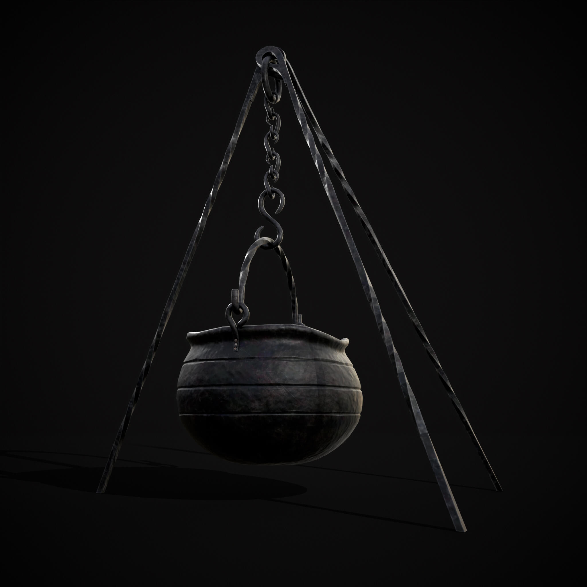 Medieval Hanging Cauldron - 3D Model by Get Dead Entertainment