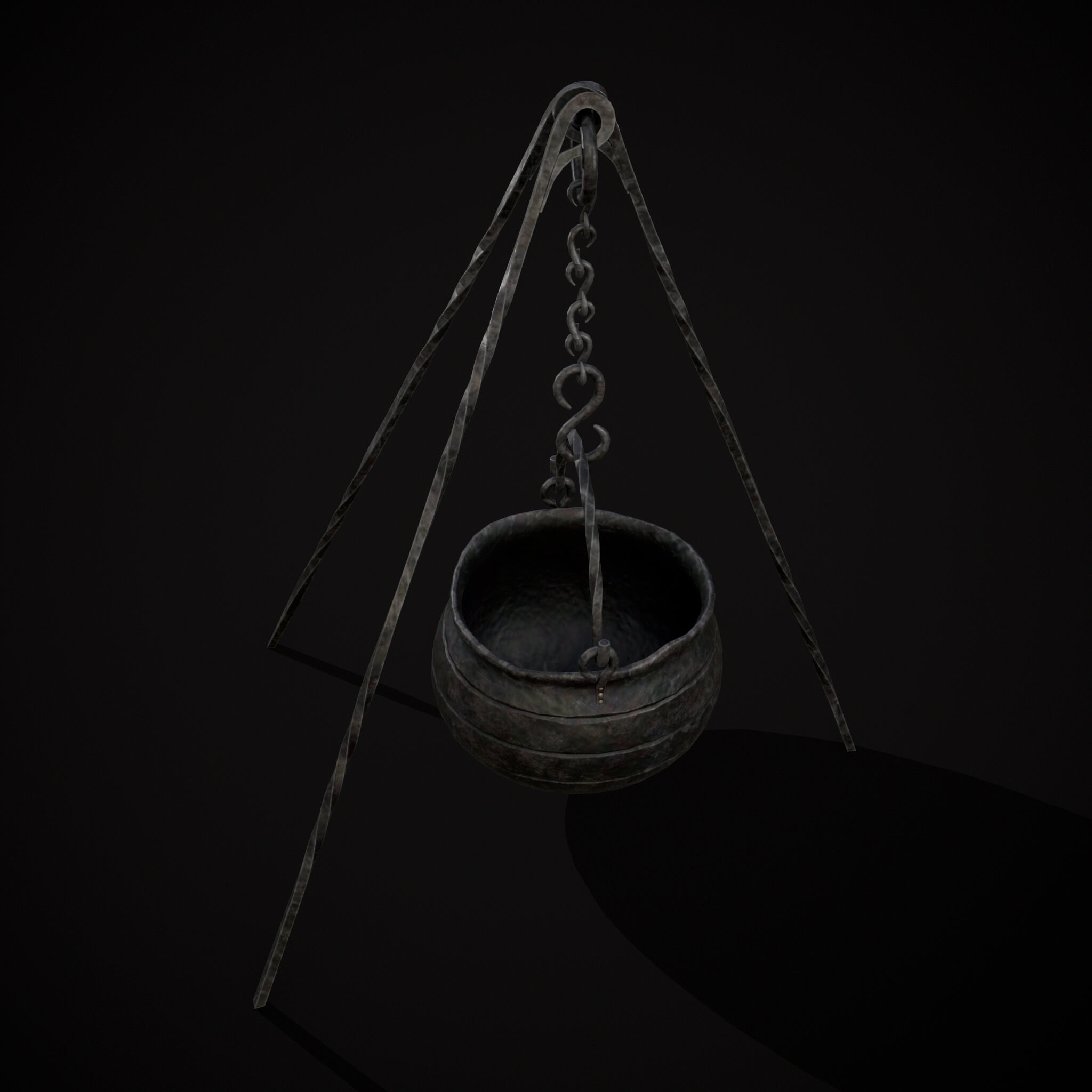 Medieval Hanging Cauldron - 3D Model by Get Dead Entertainment