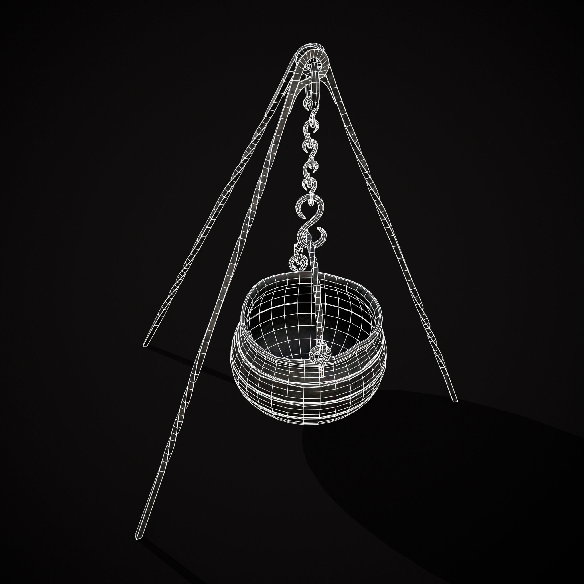 Medieval Hanging Cauldron - 3D Model by Get Dead Entertainment