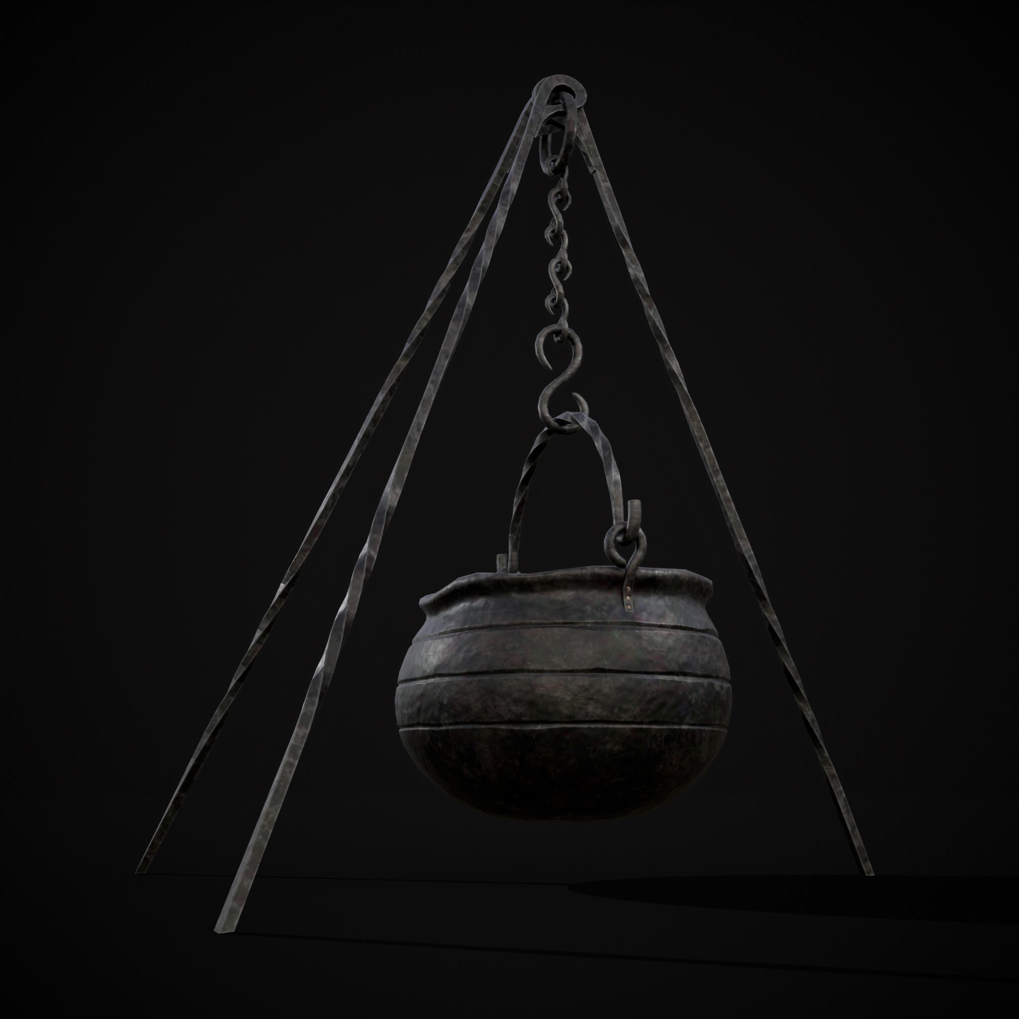 Medieval Hanging Cauldron - 3D Model by Get Dead Entertainment