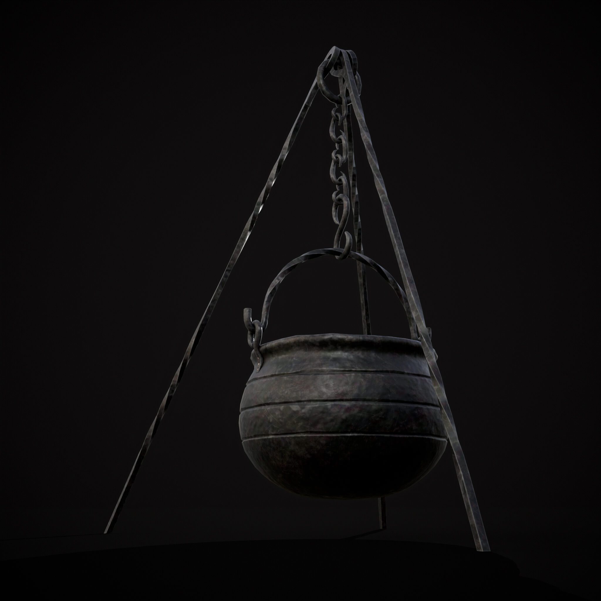 Medieval Hanging Cauldron - 3D Model by Get Dead Entertainment
