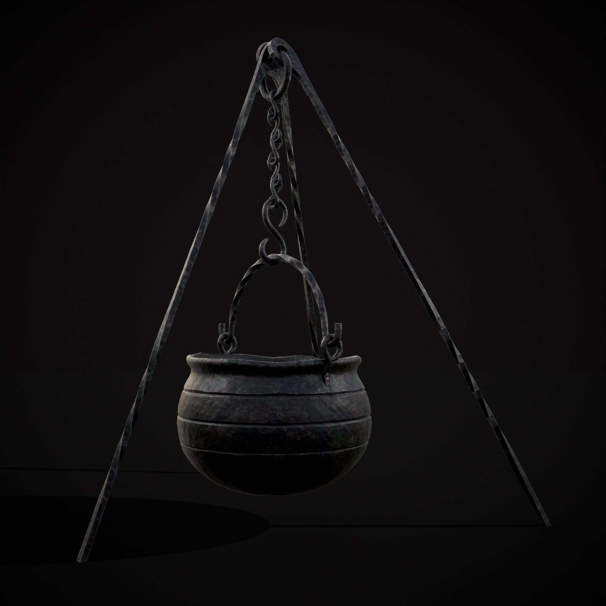 Medieval Hanging Cauldron - 3D Model by Get Dead Entertainment