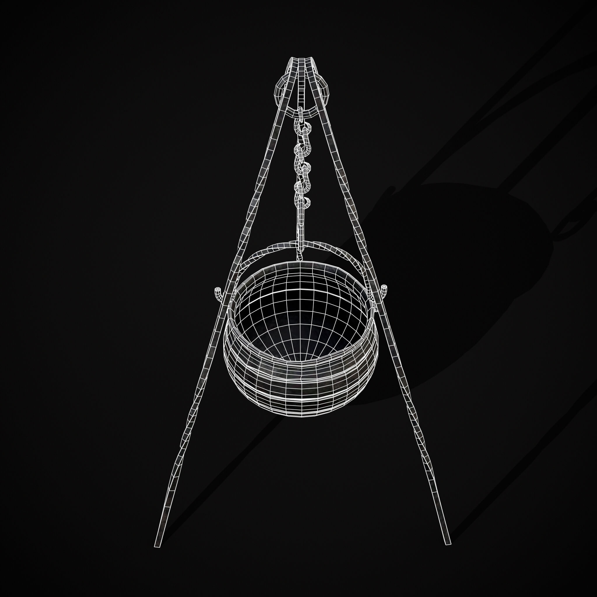 Medieval Hanging Cauldron - 3D Model by Get Dead Entertainment