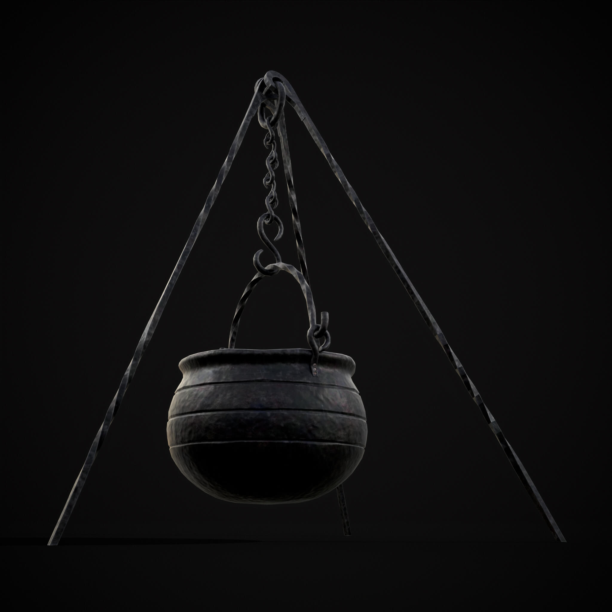 Medieval Hanging Cauldron - 3D Model by Get Dead Entertainment