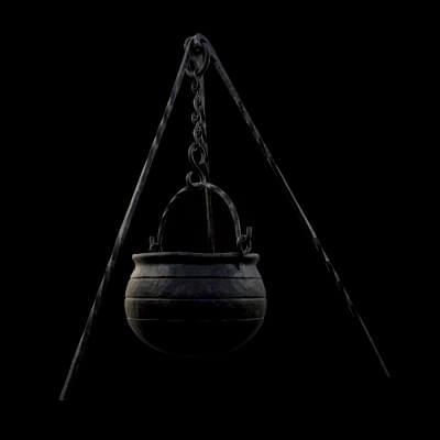 Medieval Hanging Cauldron - 3D Model by Get Dead Entertainment