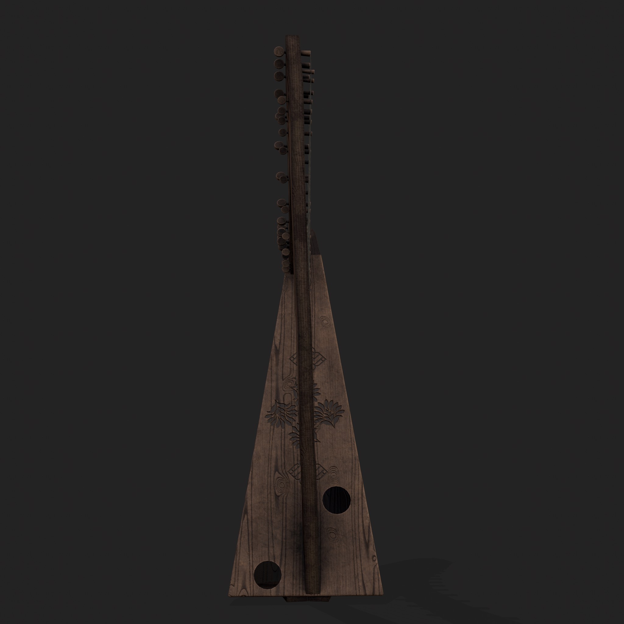 Medieval Harp - 3D Model by Get Dead Entertainment