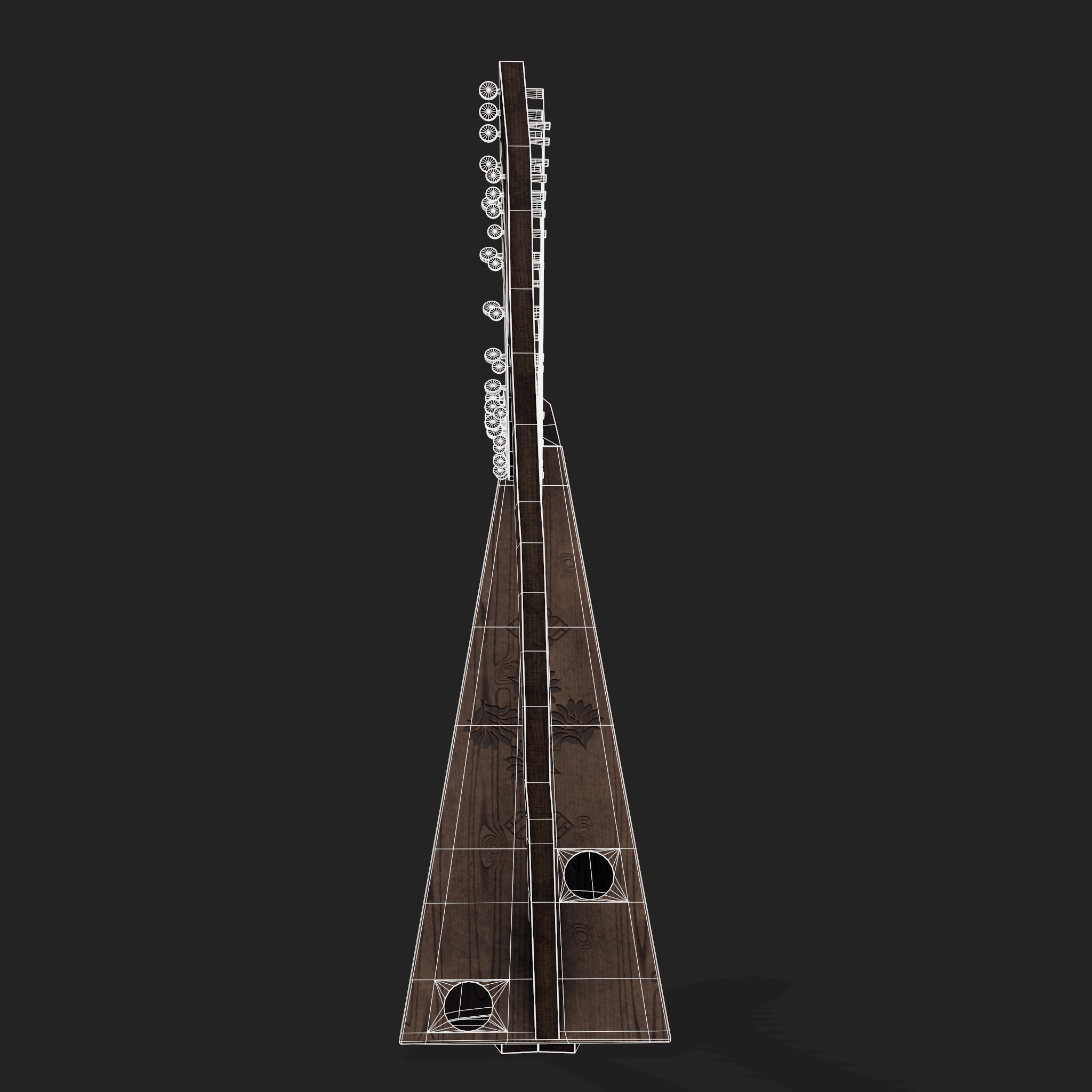 Medieval Harp - 3D Model by Get Dead Entertainment