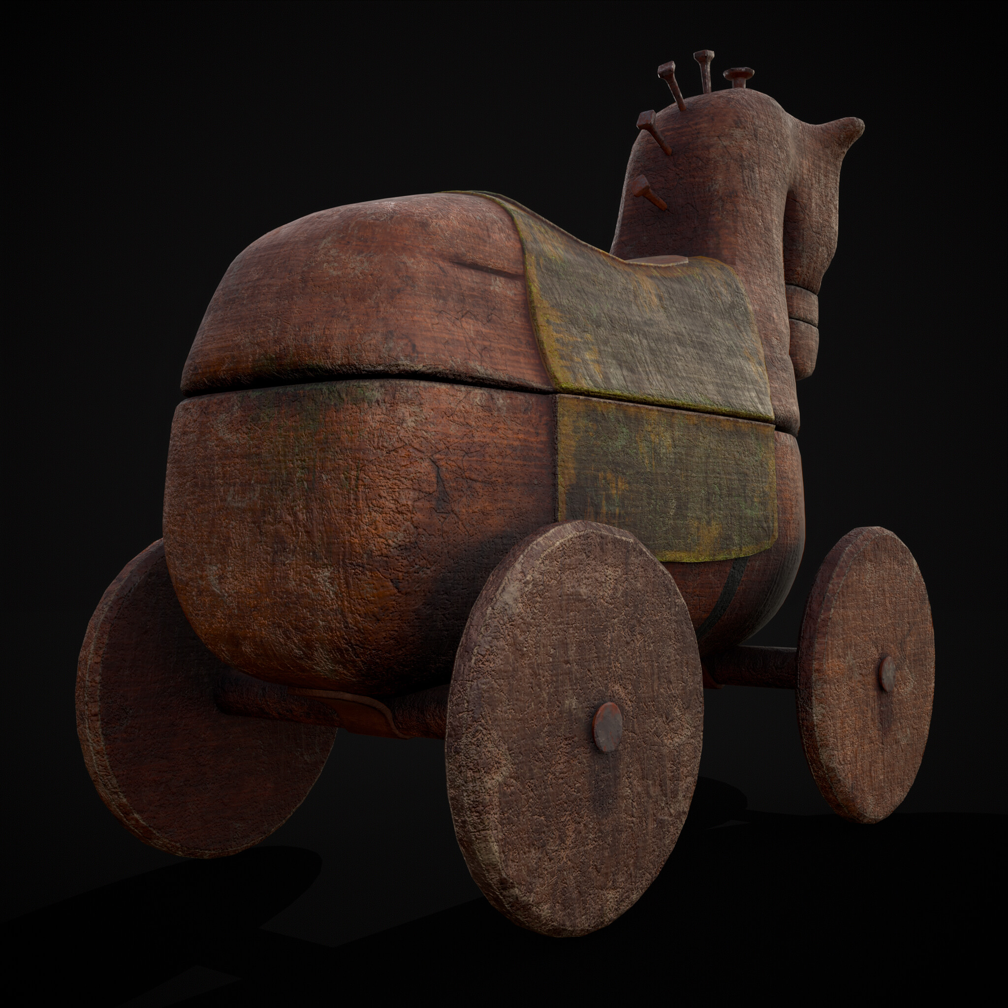 Medieval Horse Pull Along - 3D Model by Get Dead Entertainment