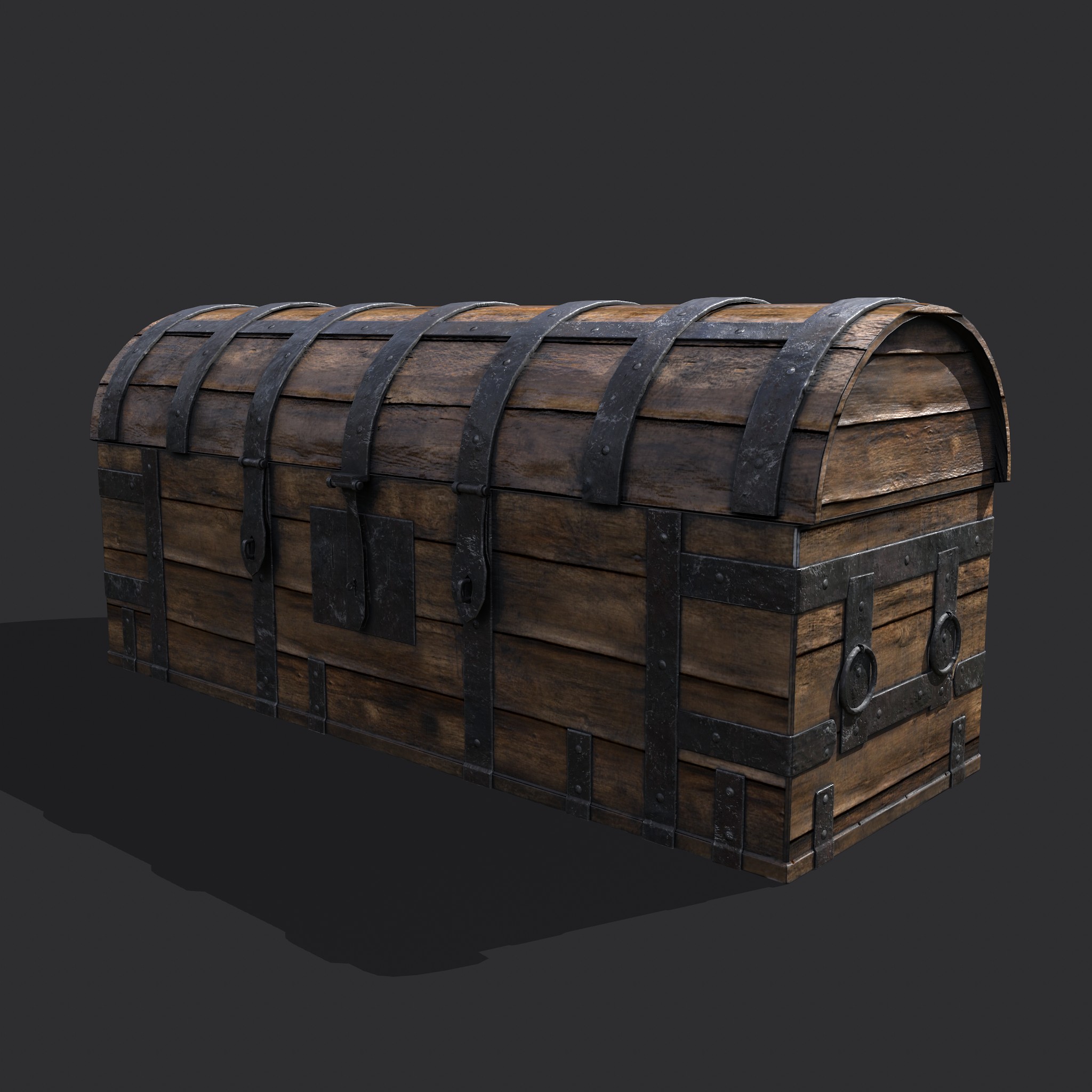 Medieval Iron Bound Chest - 3D Model by Get Dead Entertainment