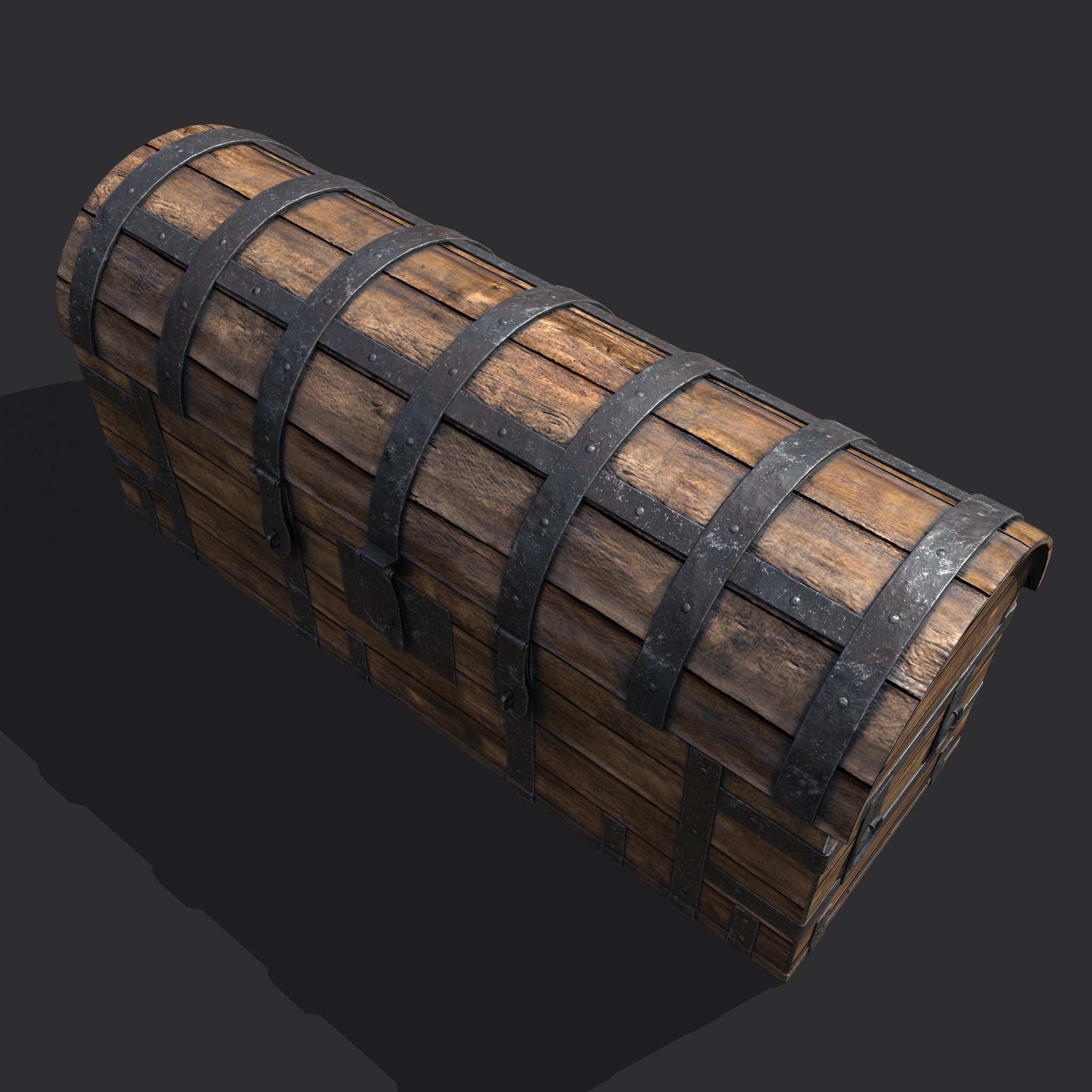 Medieval Iron Bound Chest - 3D Model by Get Dead Entertainment