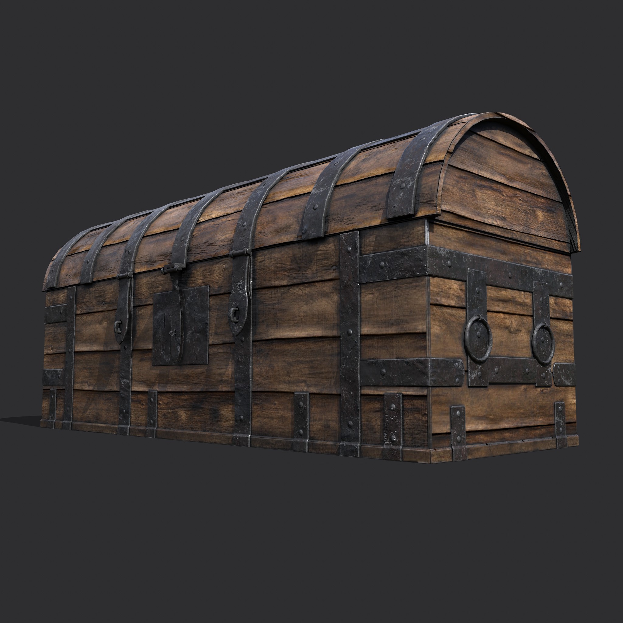 Medieval Iron Bound Chest - 3D Model by Get Dead Entertainment