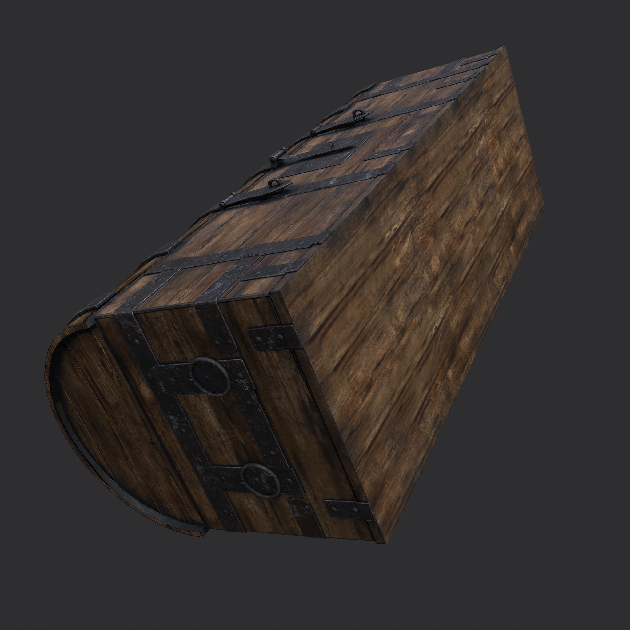 Medieval Iron Bound Chest - 3D Model by Get Dead Entertainment