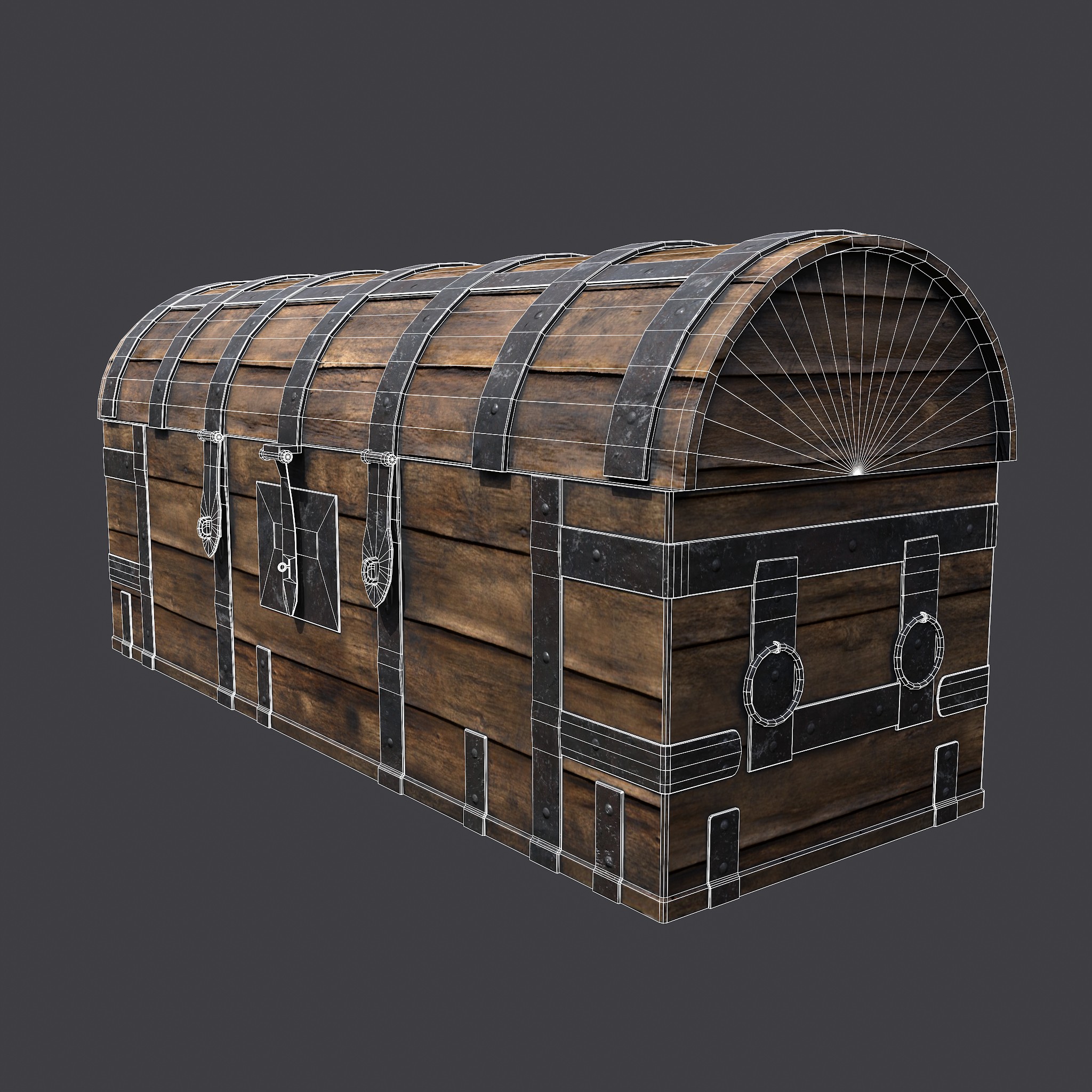 Medieval Iron Bound Chest - 3D Model by Get Dead Entertainment