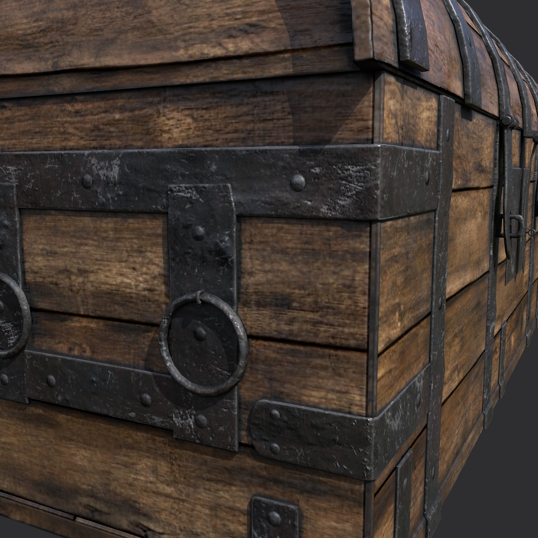 Medieval Iron Bound Chest - 3D Model by Get Dead Entertainment