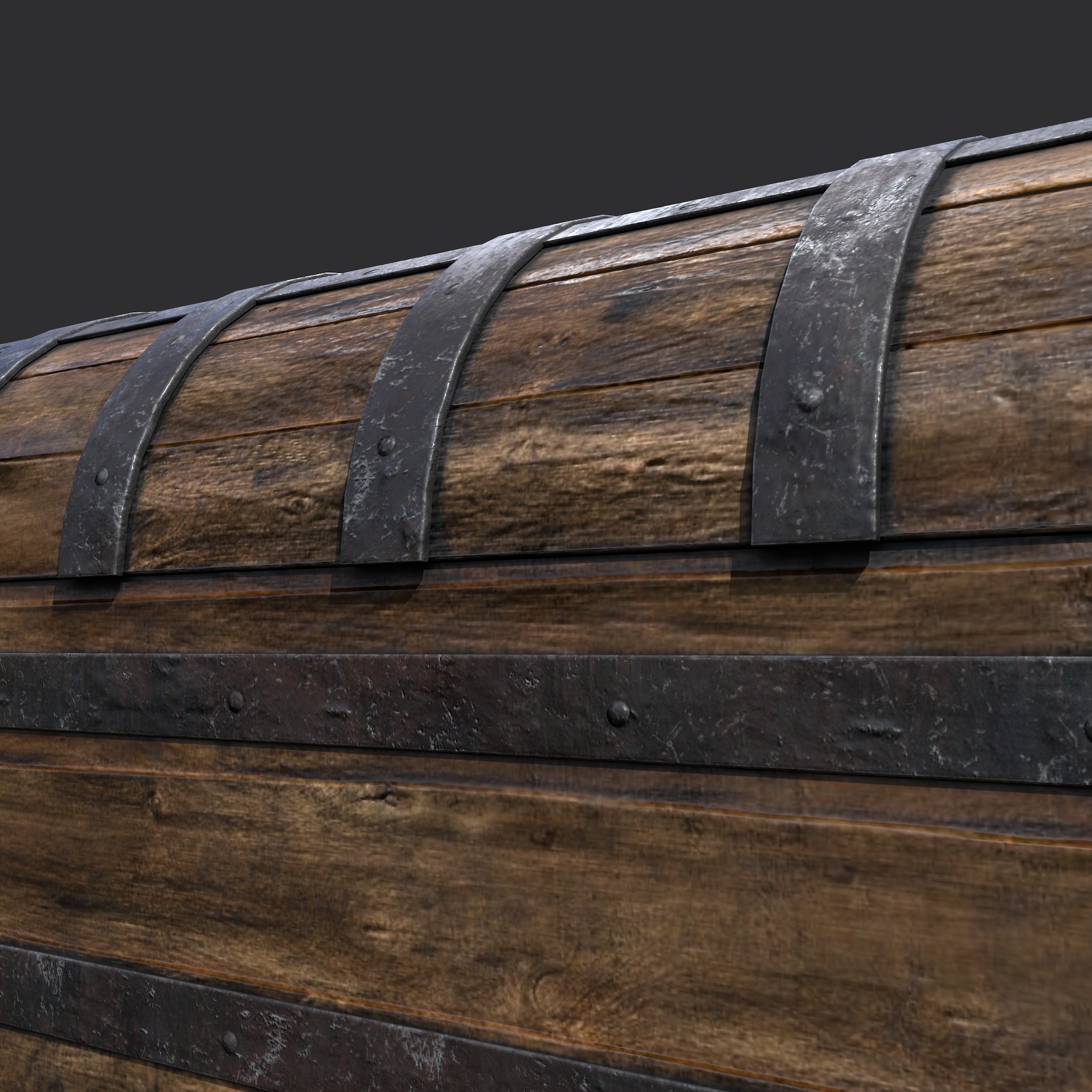 Medieval Iron Bound Chest - 3D Model by Get Dead Entertainment