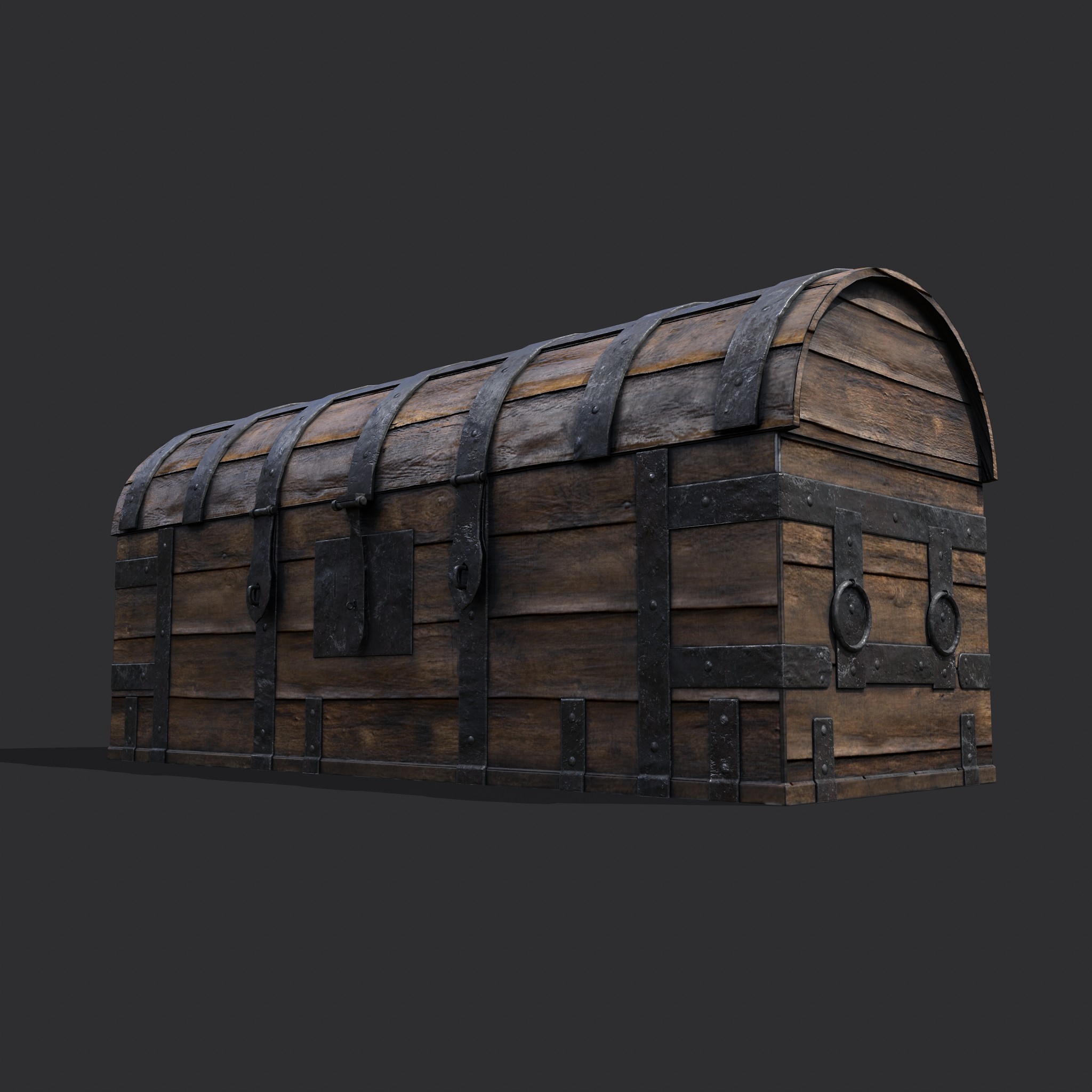 Medieval Iron Bound Chest - 3D Model by Get Dead Entertainment