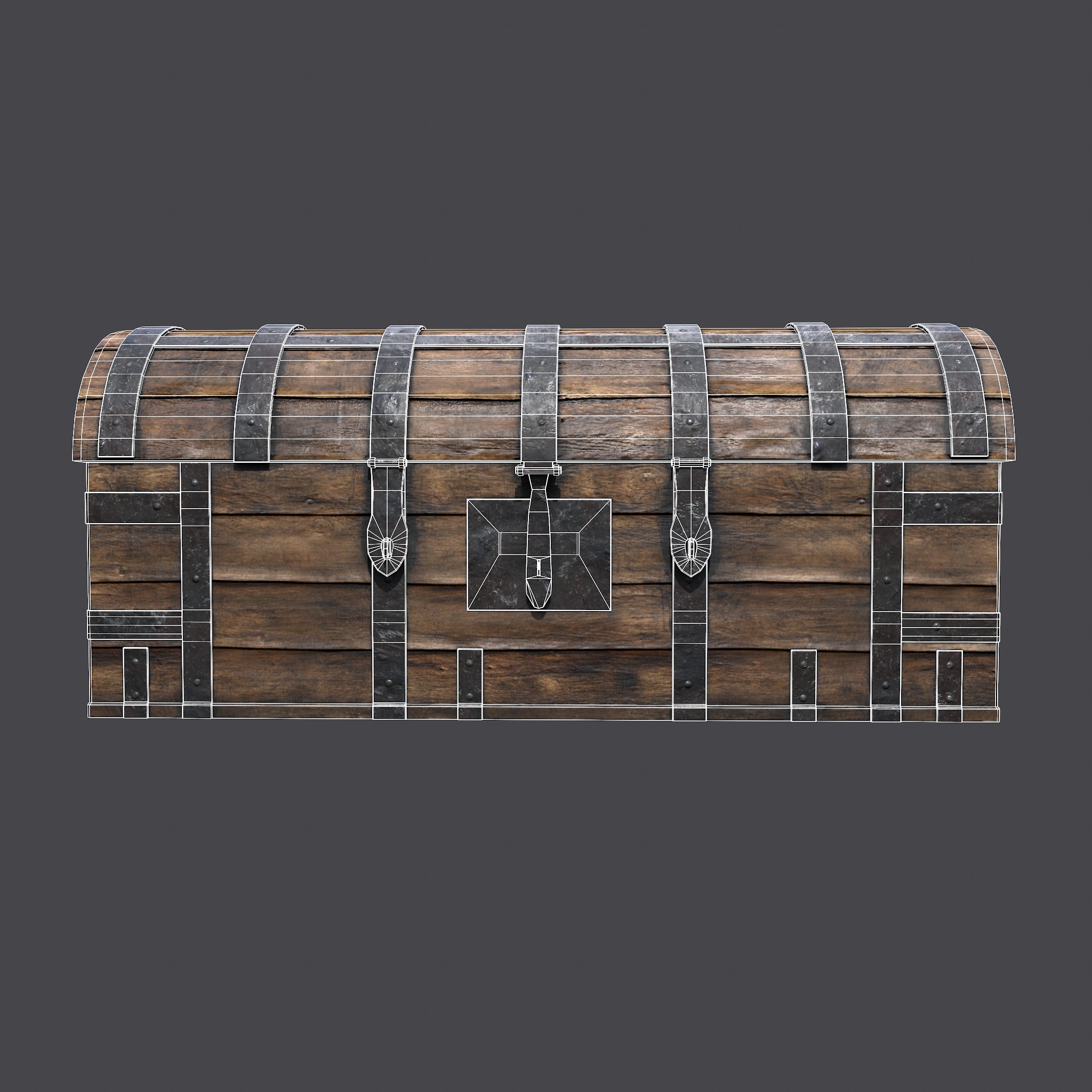 Medieval Iron Bound Chest - 3D Model by Get Dead Entertainment