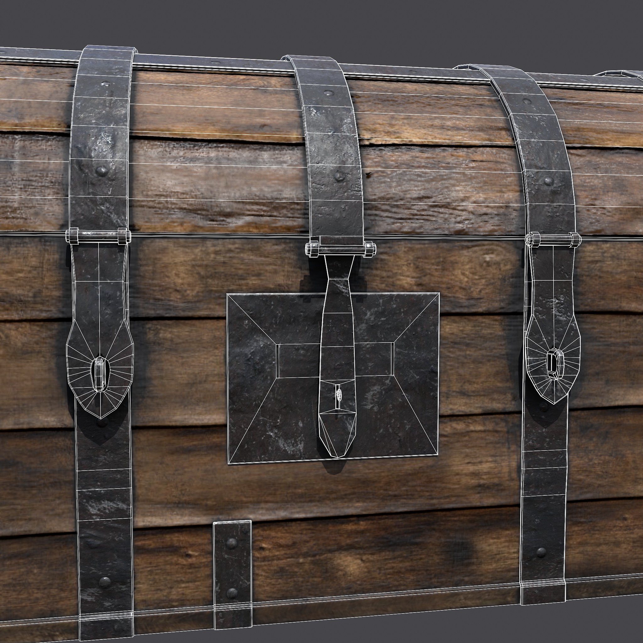 Medieval Iron Bound Chest - 3D Model by Get Dead Entertainment