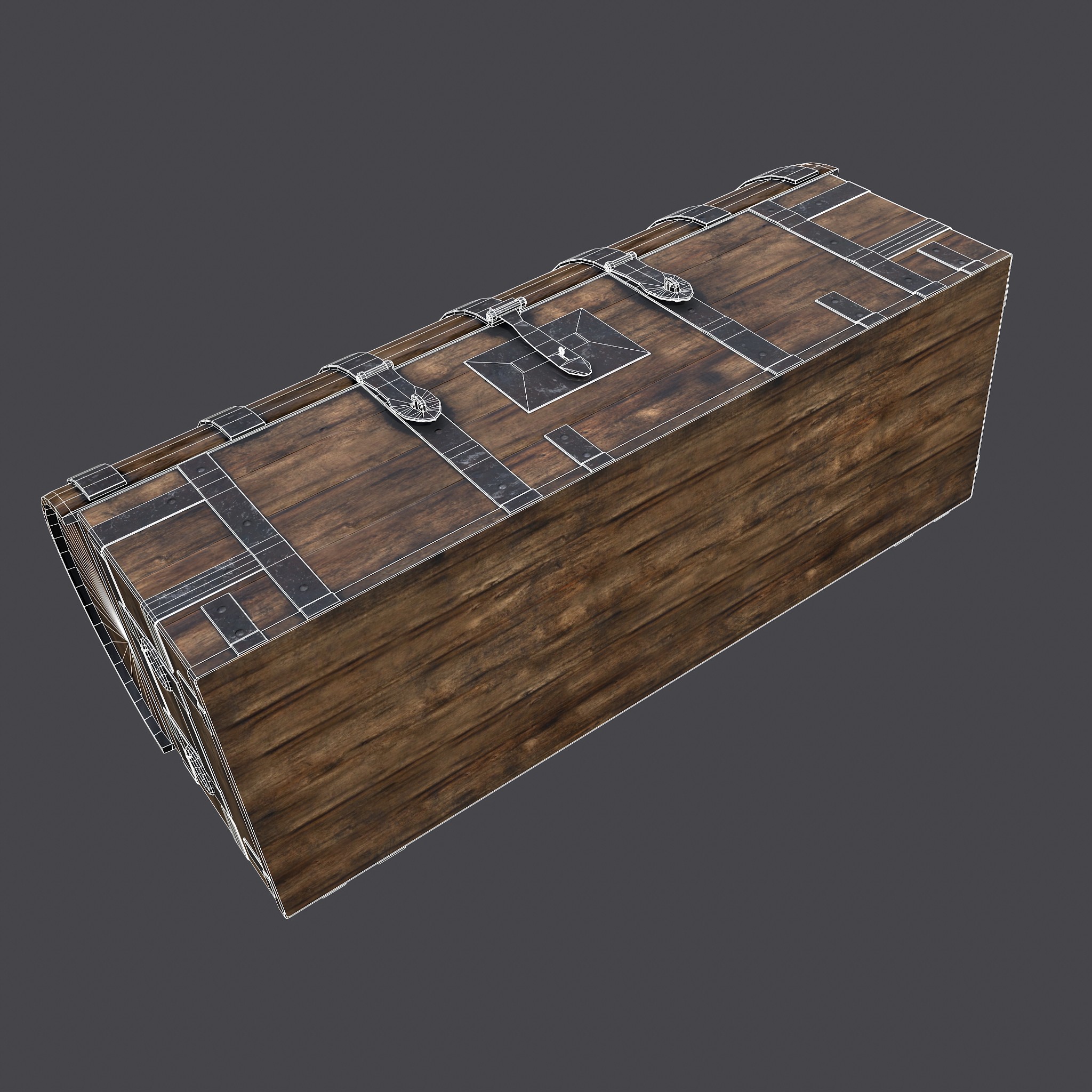 Medieval Iron Bound Chest - 3D Model by Get Dead Entertainment