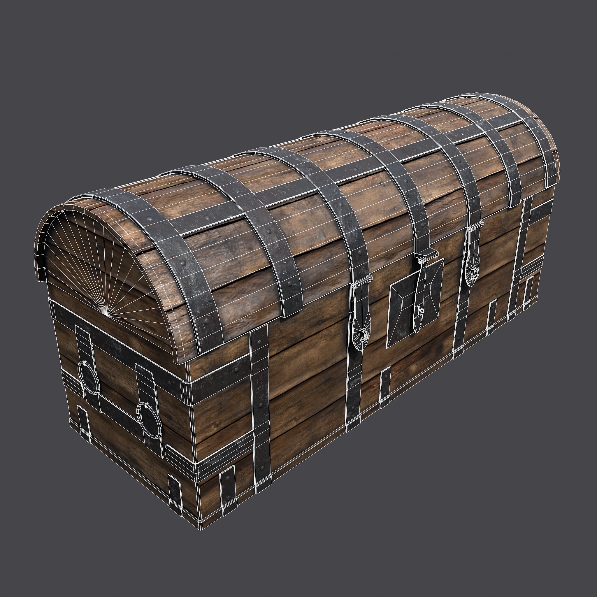 Medieval Iron Bound Chest - 3D Model by Get Dead Entertainment