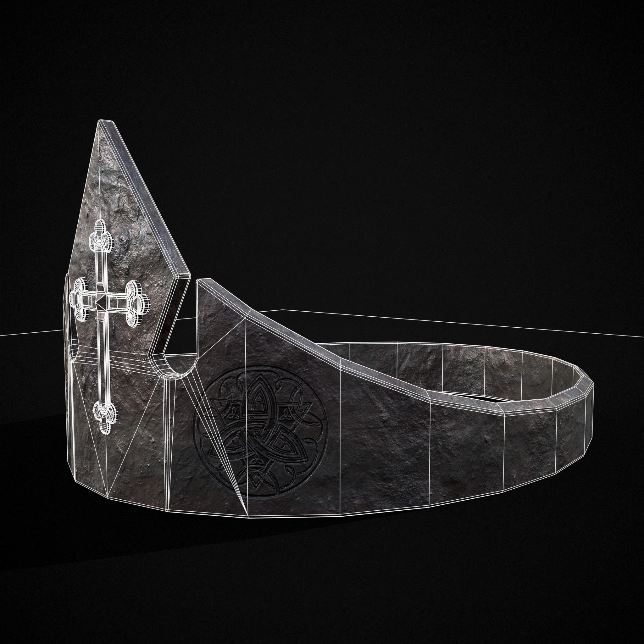Medieval Iron Cross Crown - 3D Model by Get Dead Entertainment