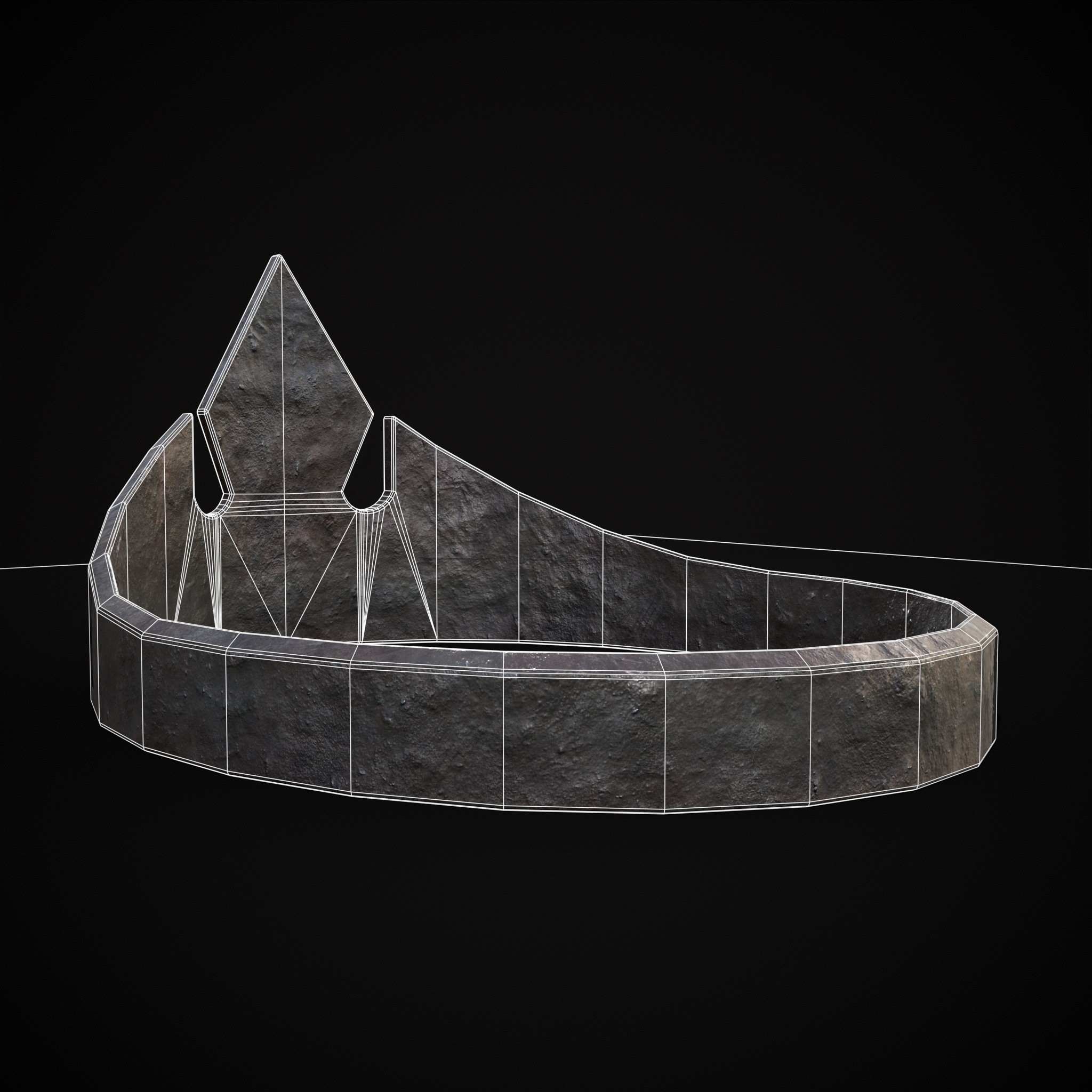 Medieval Iron Cross Crown - 3D Model by Get Dead Entertainment