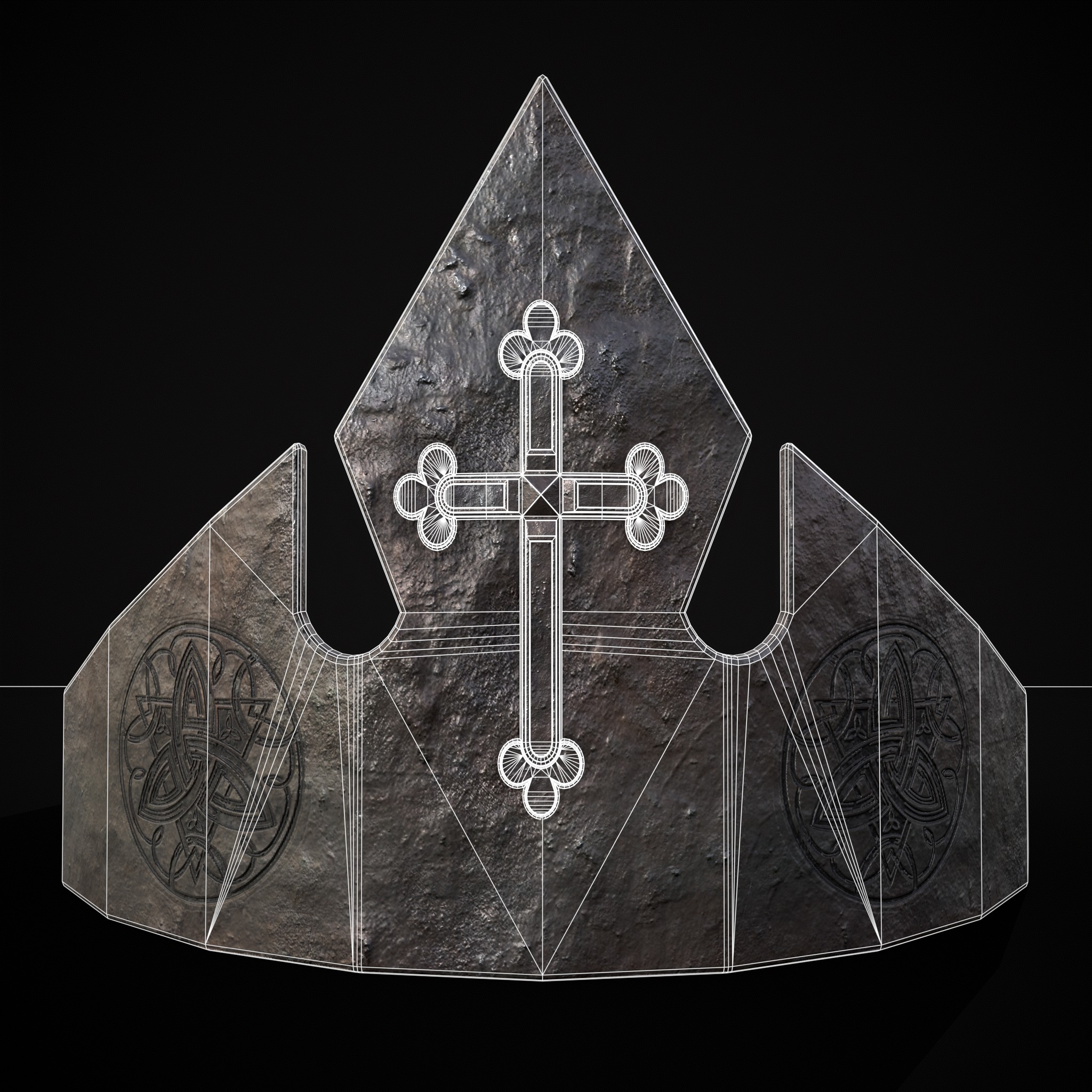 Medieval Iron Cross Crown - 3D Model by Get Dead Entertainment