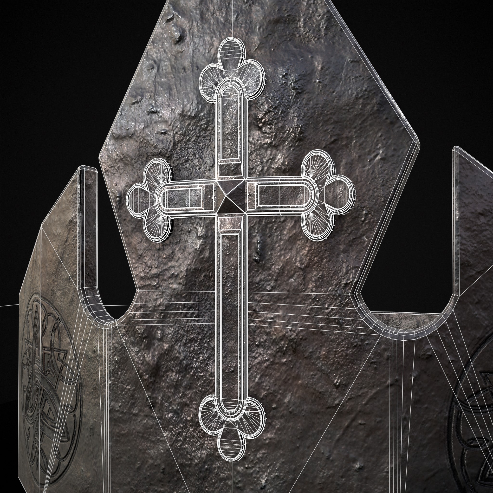 Medieval Iron Cross Crown - 3D Model by Get Dead Entertainment