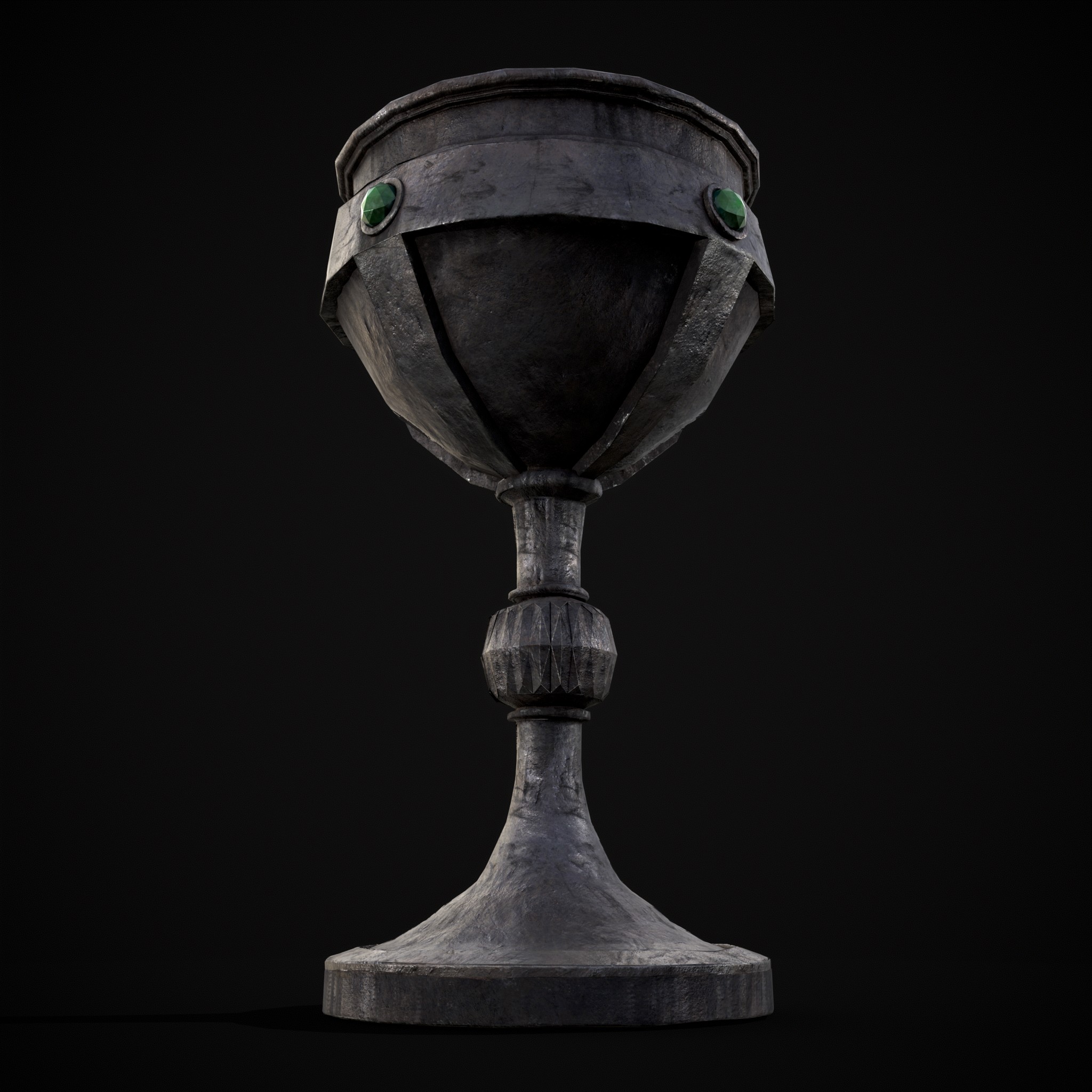 Medieval Iron Emerald Goblet - 3D Model by Get Dead Entertainment