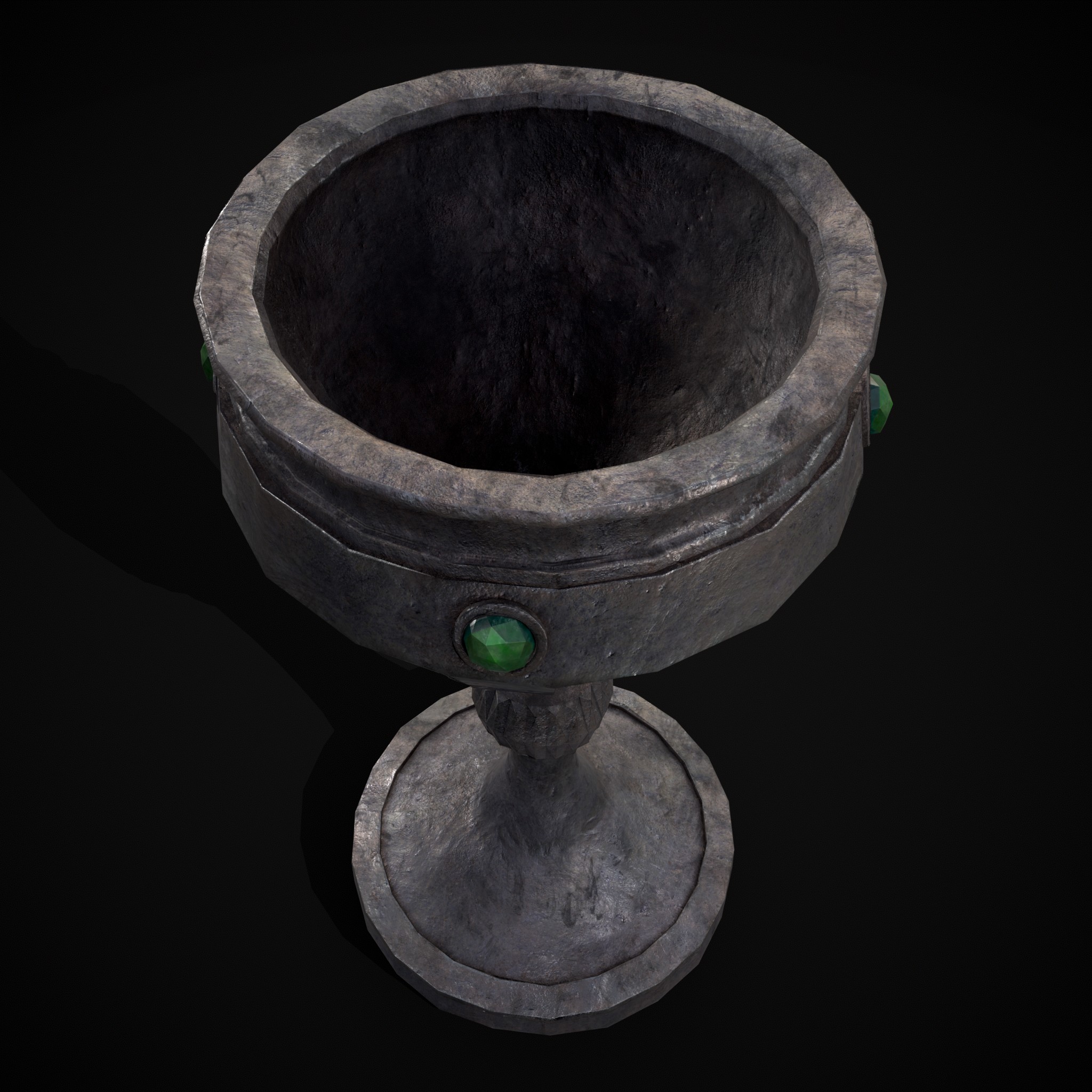 Medieval Iron Emerald Goblet - 3D Model by Get Dead Entertainment